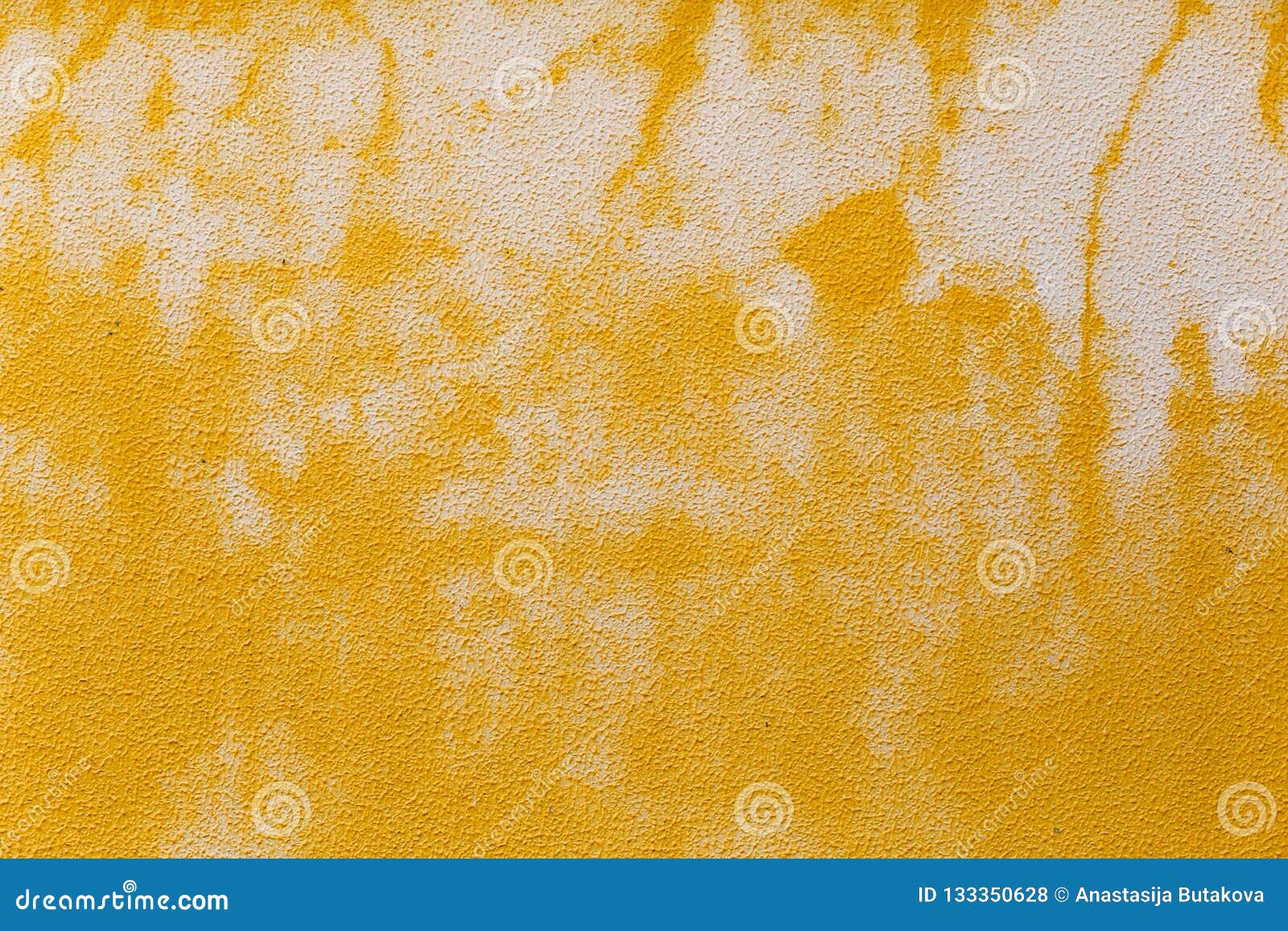 Yellow Paint Texture on White Background Stock Photo - Image of ...