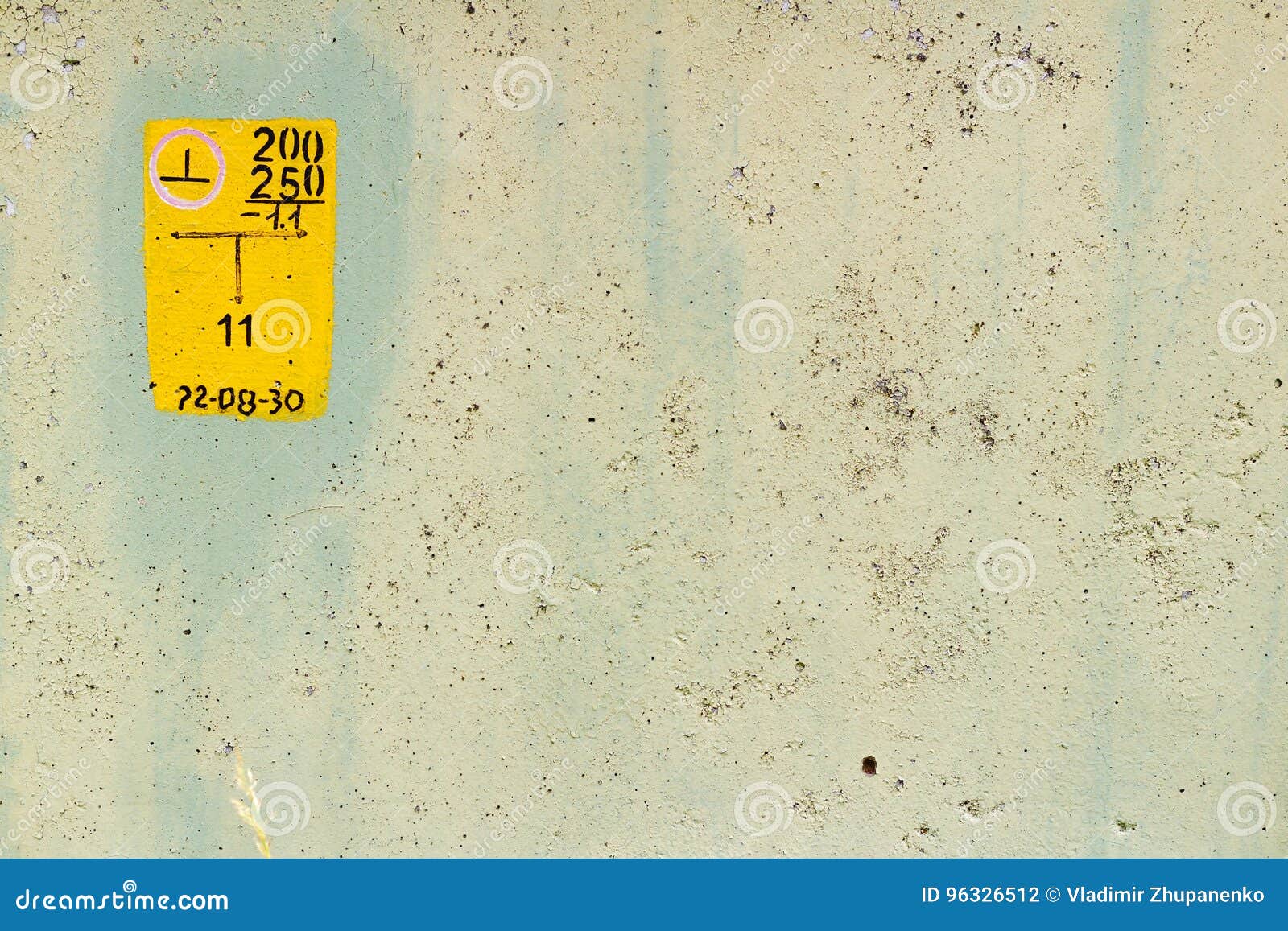 Yellow Painted Concrete Wall Texture with Damaged and Scratched Surface ...