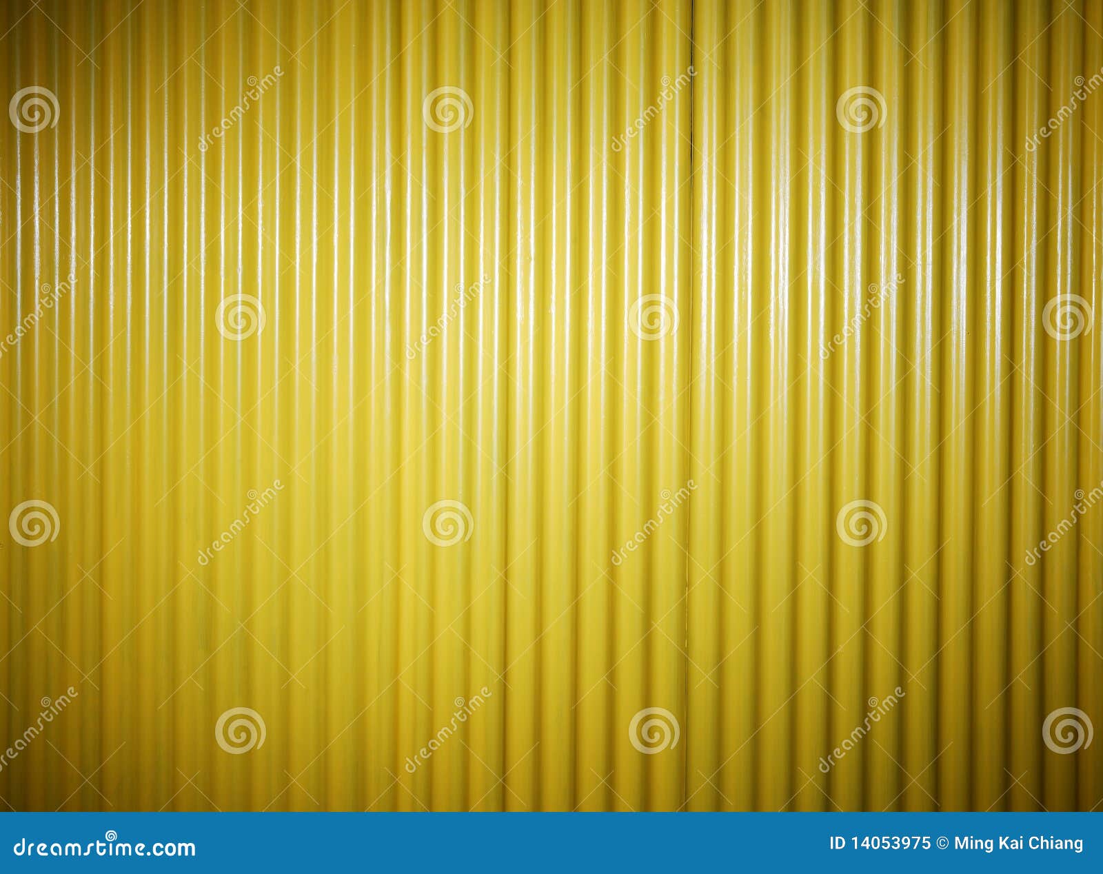 Yellow Painted Corrugated Fence Background Stock Image - Image of ...