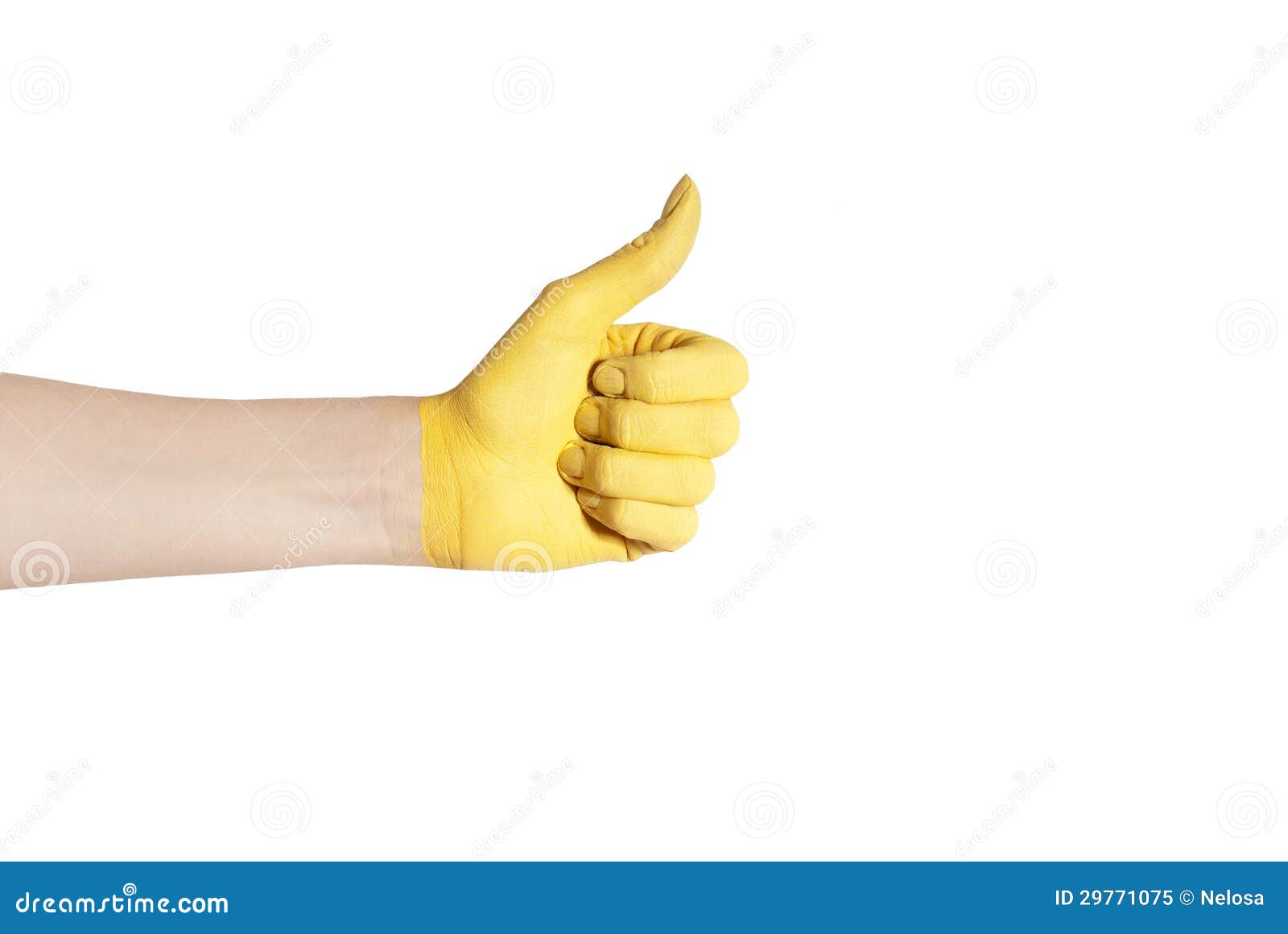 A Yellow Thumb Up Royalty-Free Stock Photography | CartoonDealer.com ...