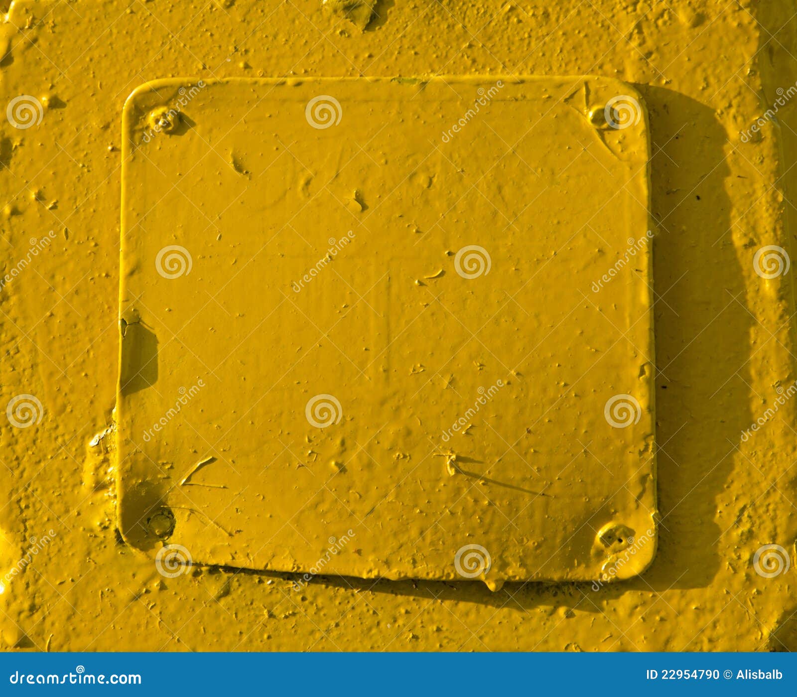 Yellow Painted Metal Background Stock Photo - Image of plate, surface ...