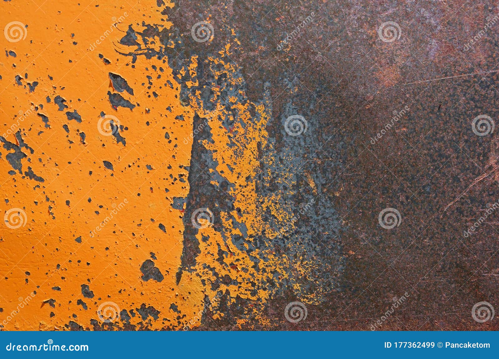 Yellow Painted Rusty Metal Background Stock Image - Image of texture ...