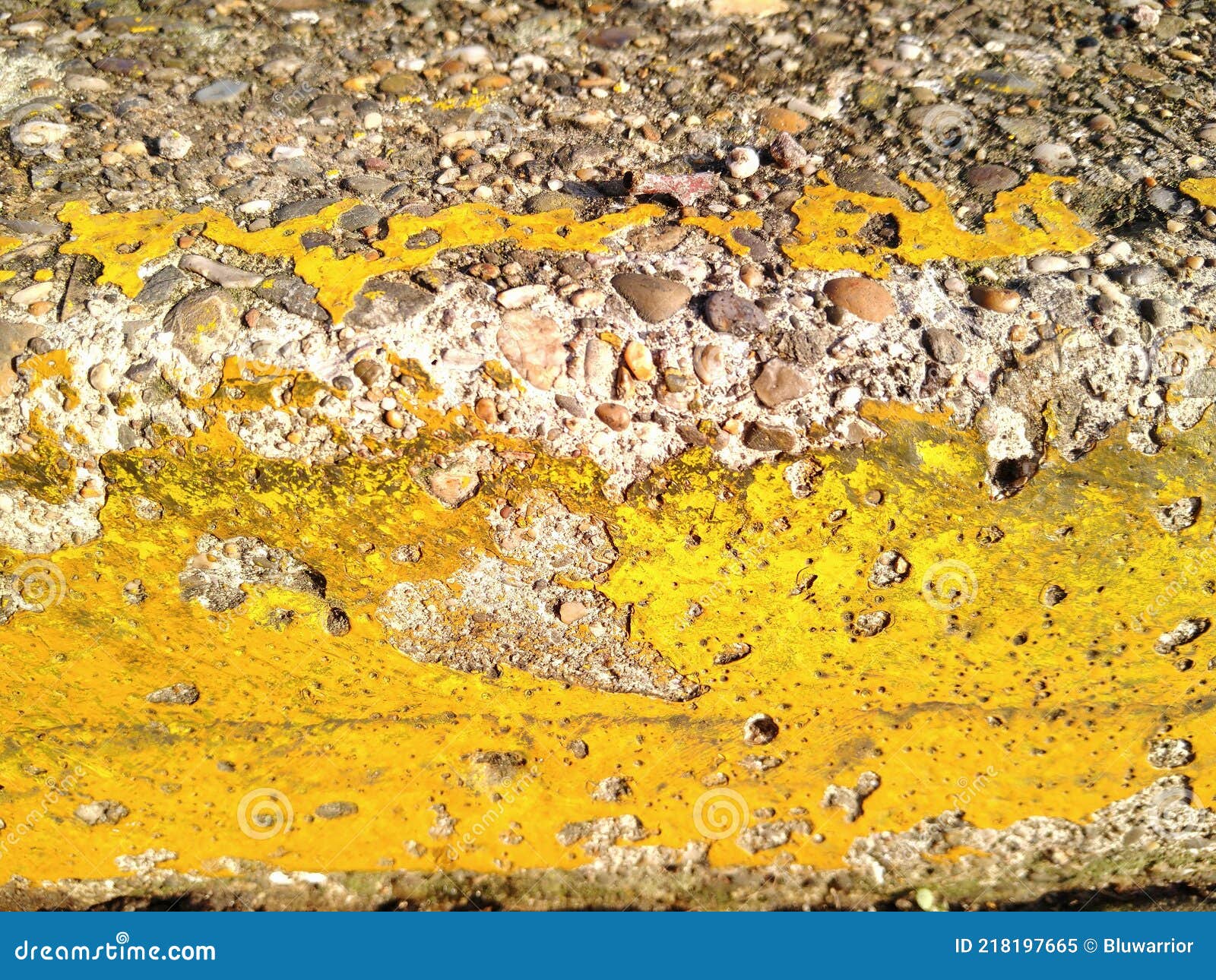 Yellow Painted Texture of Road Line Stock Image - Image of autumn, sand ...