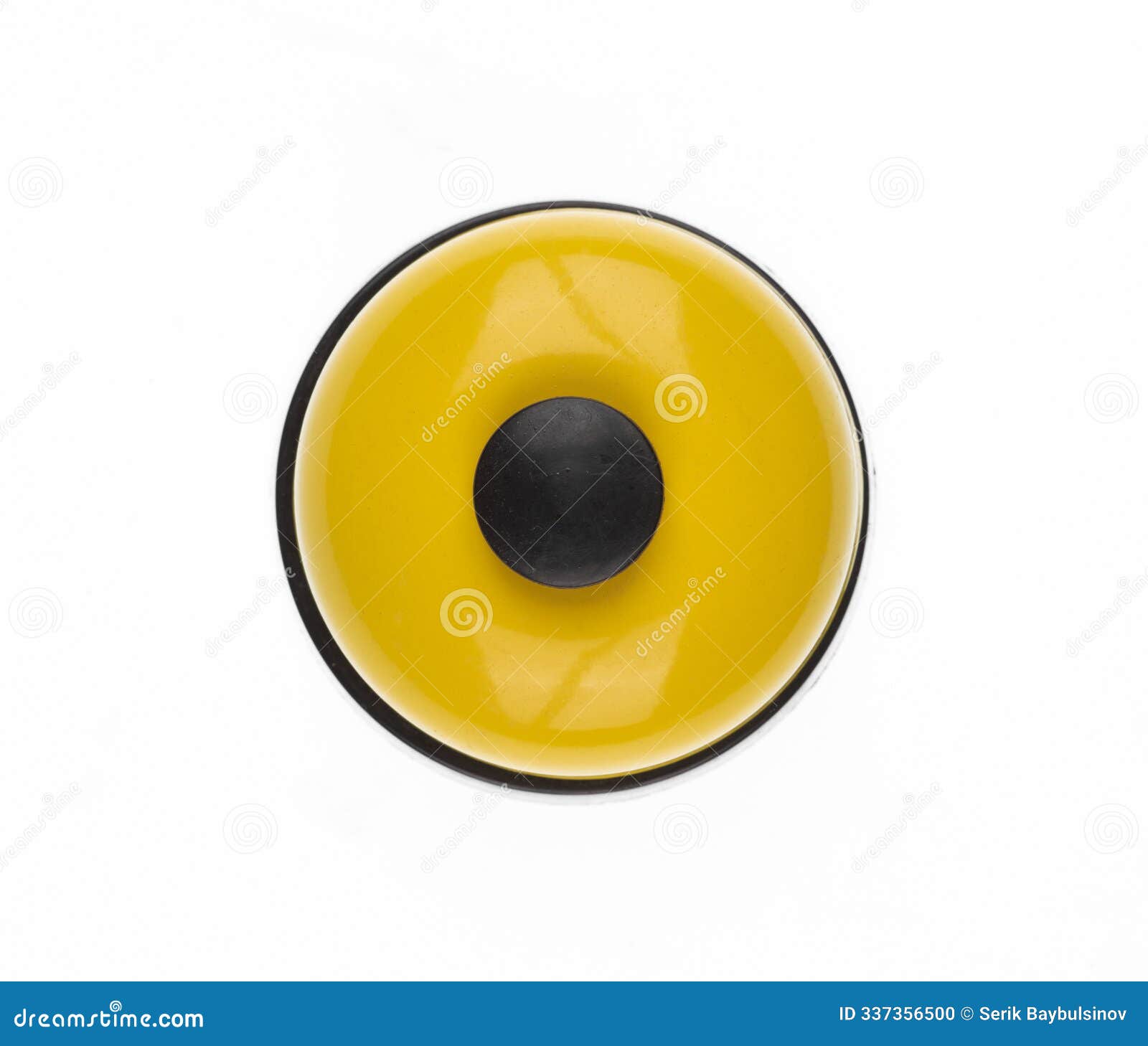 Yellow Panic Button Isolated on White Stock Photo - Image of press ...