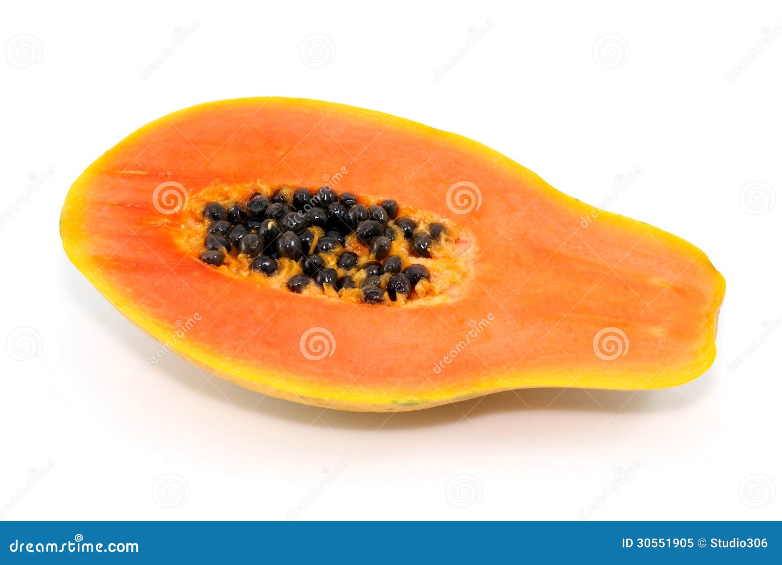 Yellow papaya stock image. Image of plant, exotic, colorful - 30551905