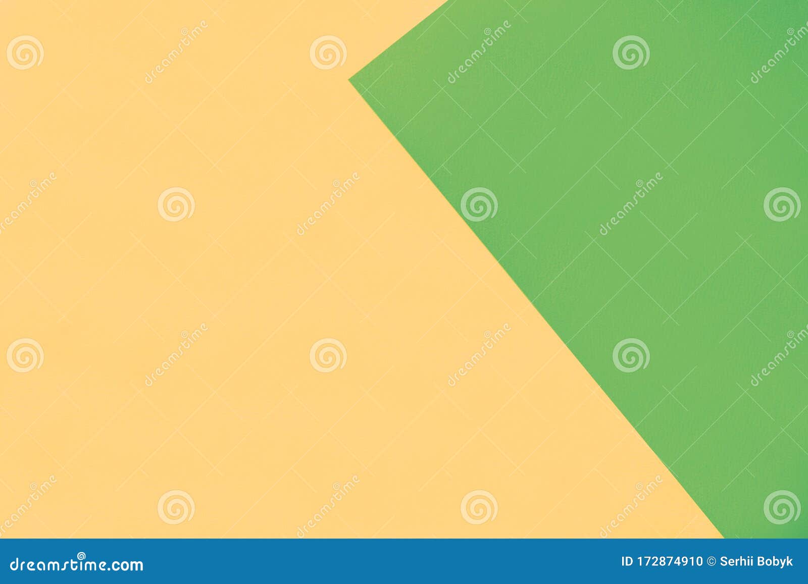 Yellow Paper Background with Green Triangle Edge Stock Photo - Image of ...