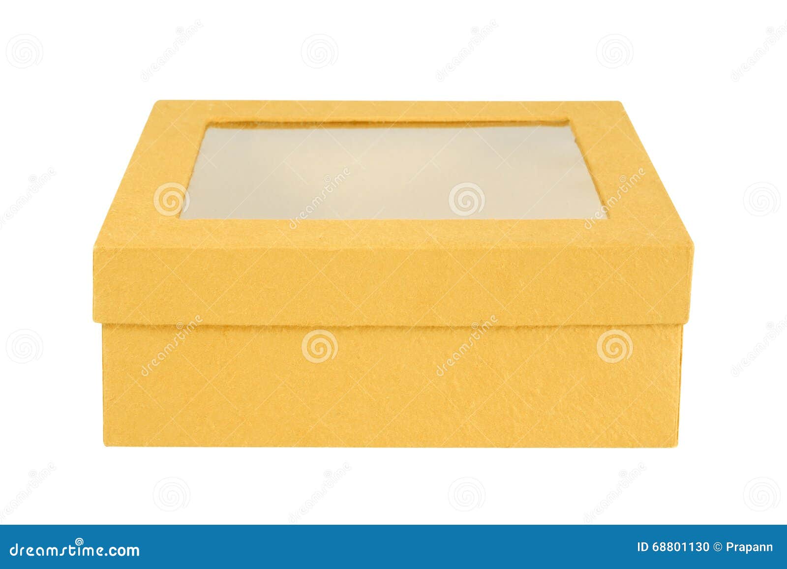 Yellow paper box isolated stock photo. Image of color - 68801130