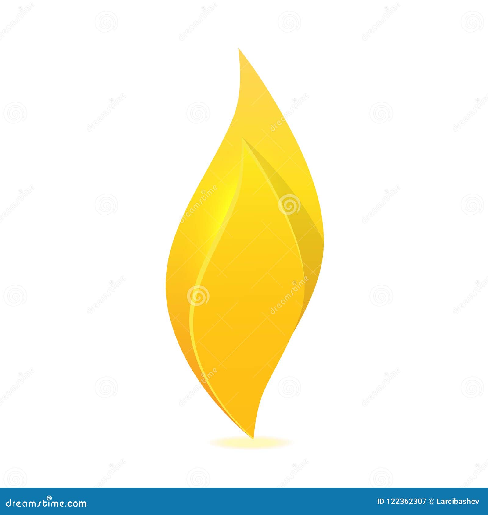 Yellow paper flame stock vector. Illustration of fire - 122362307