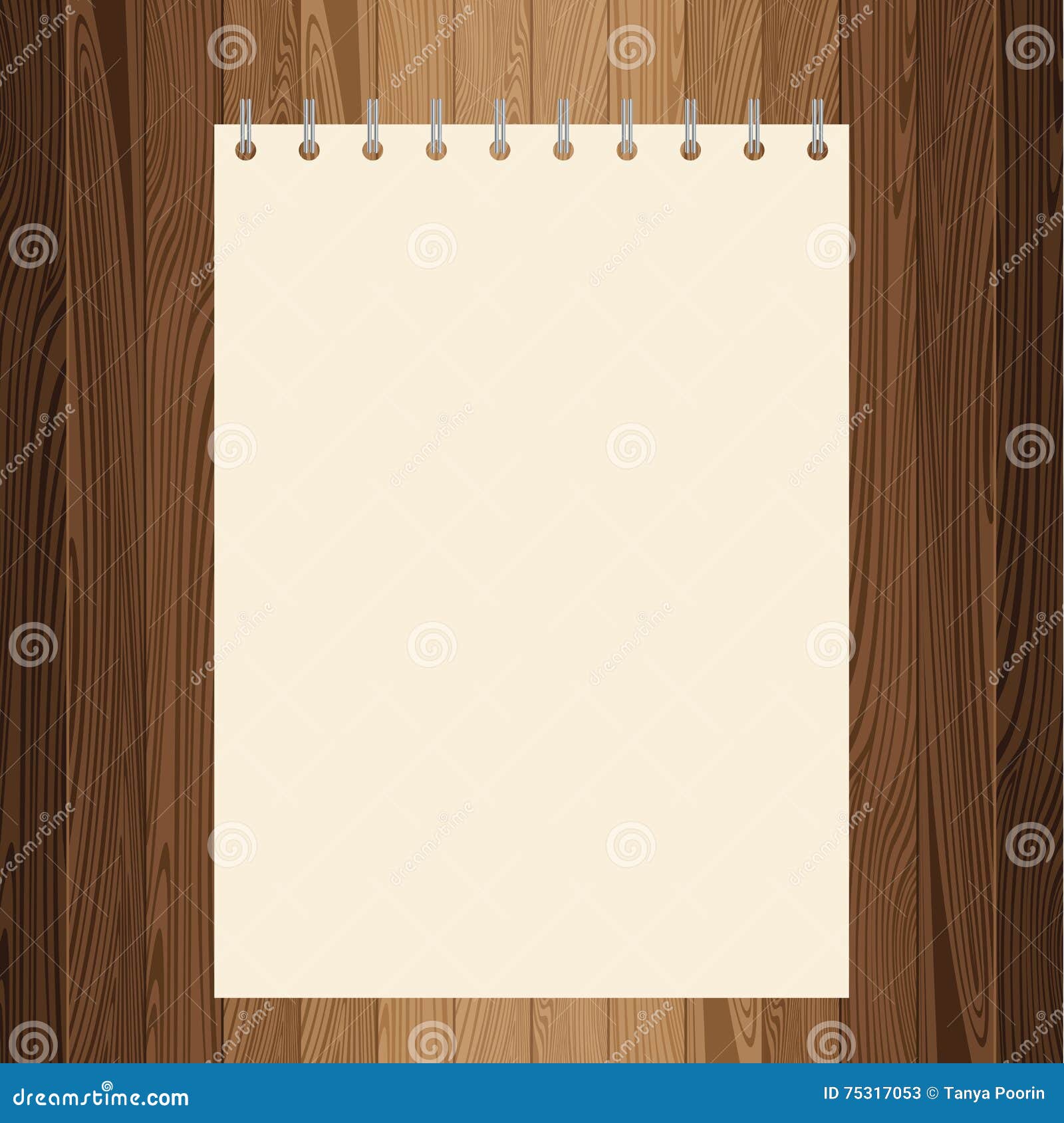Yellow Paper On Lath Boards. Cartoon Vector | CartoonDealer.com #75317053