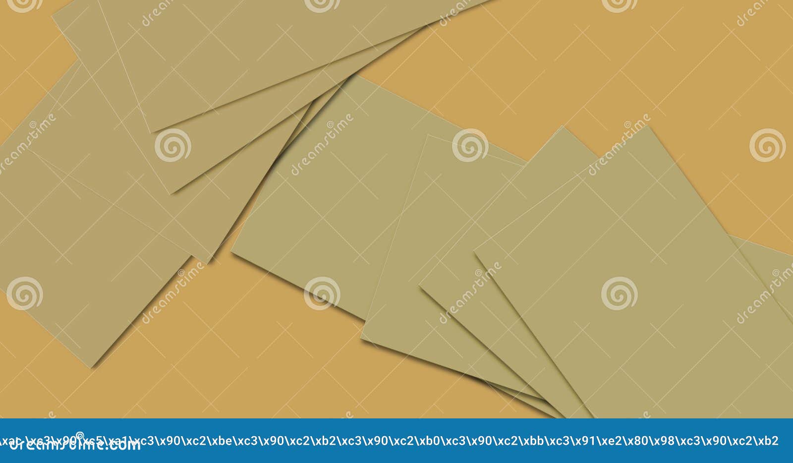 Yellow Paper Layers Background. Geometric Shape Elements Background ...