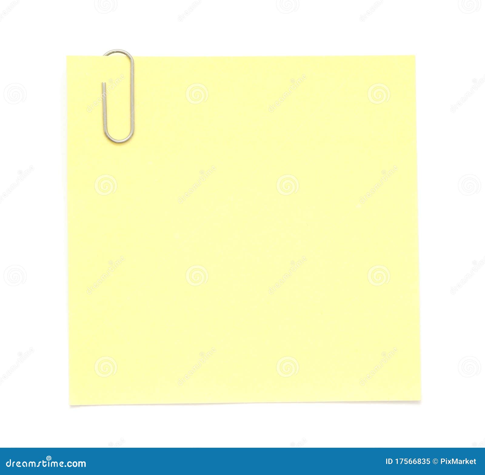 Yellow Note Paper Png