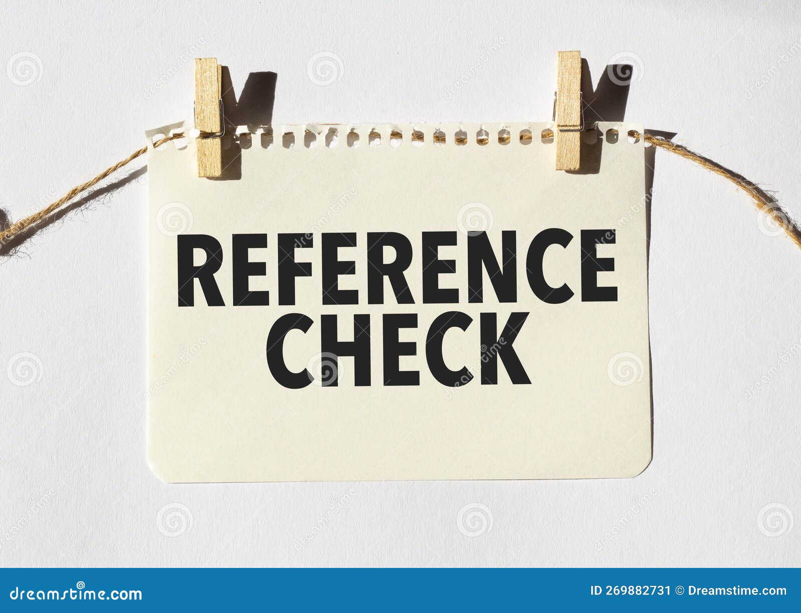 Yellow Paper Sheet with REFERENCE CHECKS Words Stock Image - Image of ...