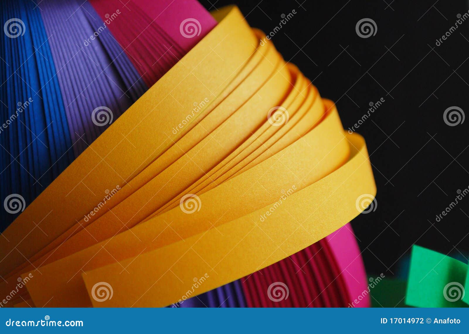 Paper Strips of Different Colors Stock Photo - Image of green, cmyk ...