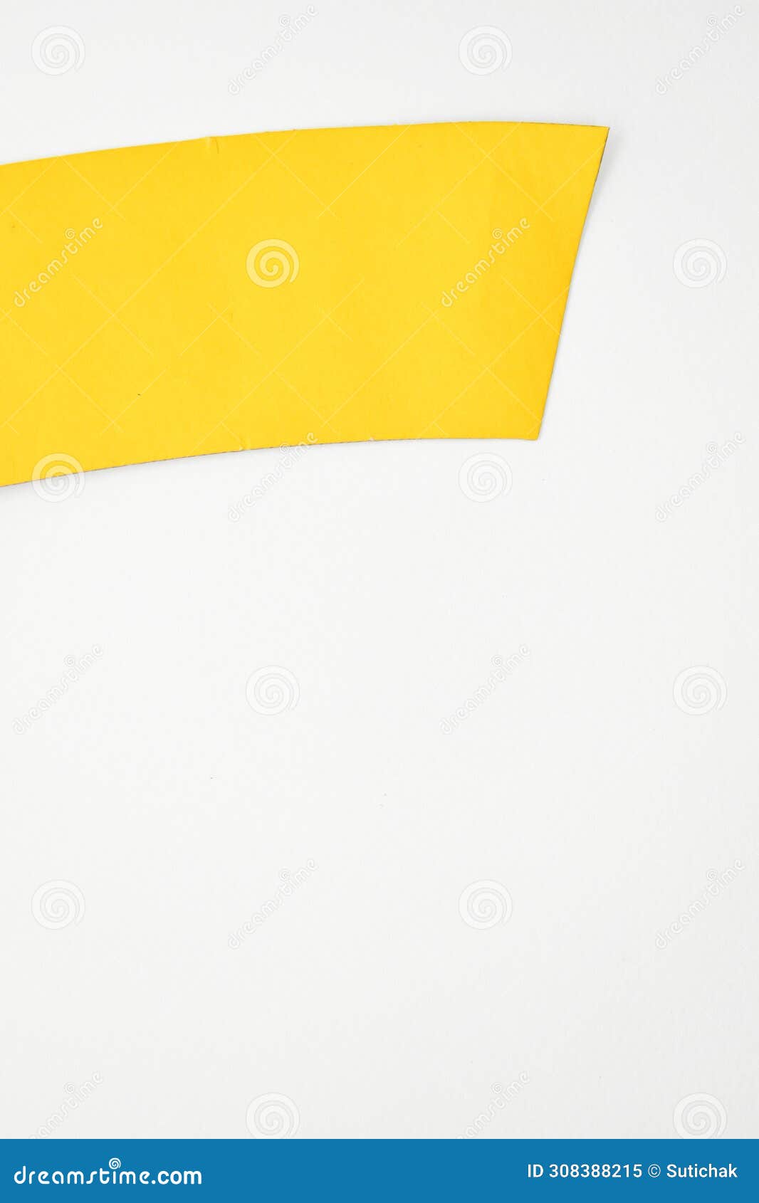Close Up Yellow Paper Texture on White Background, Card Design Stock ...