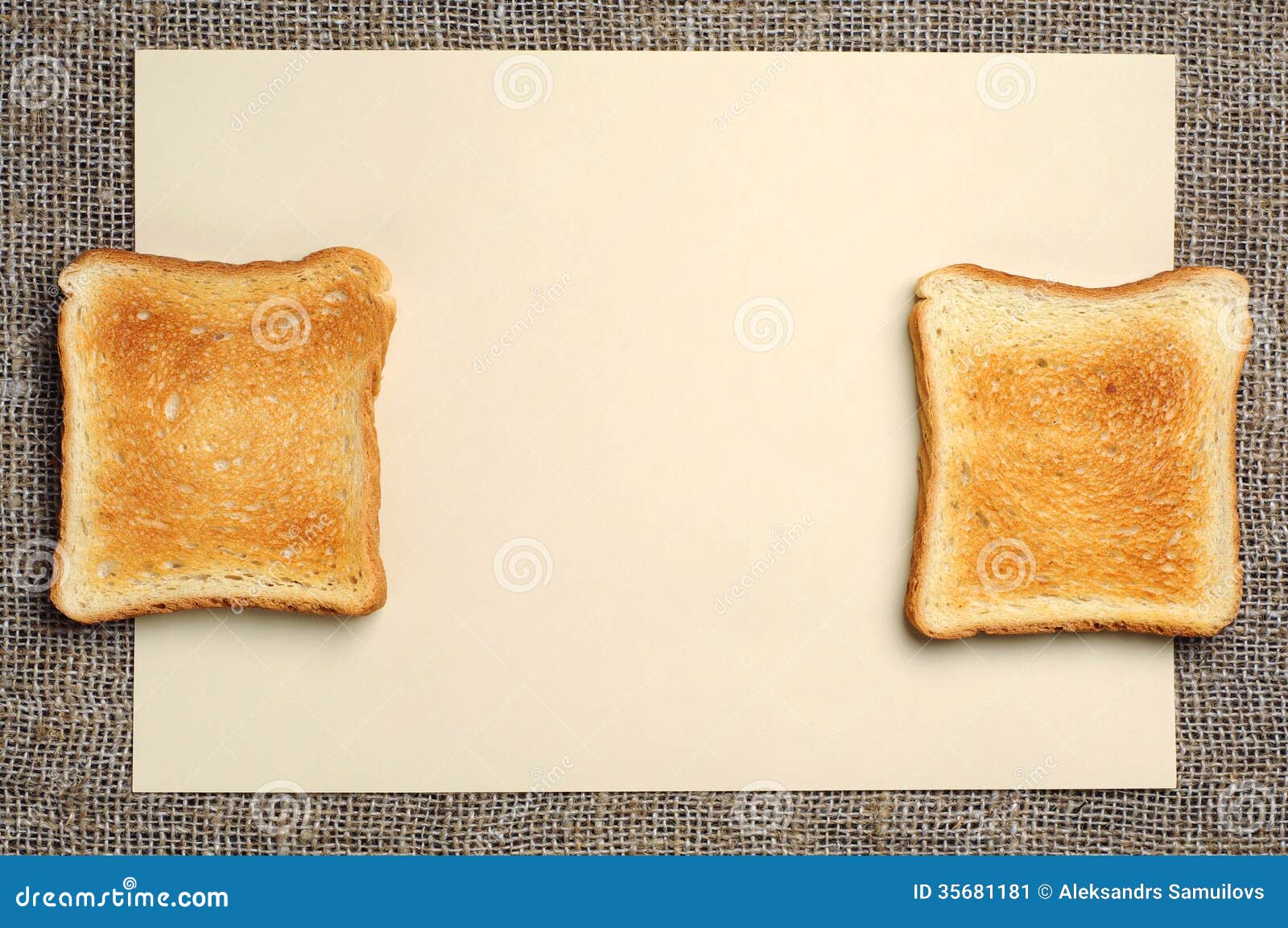 Yellow paper and toast stock image. Image of toast, traditional - 35681181