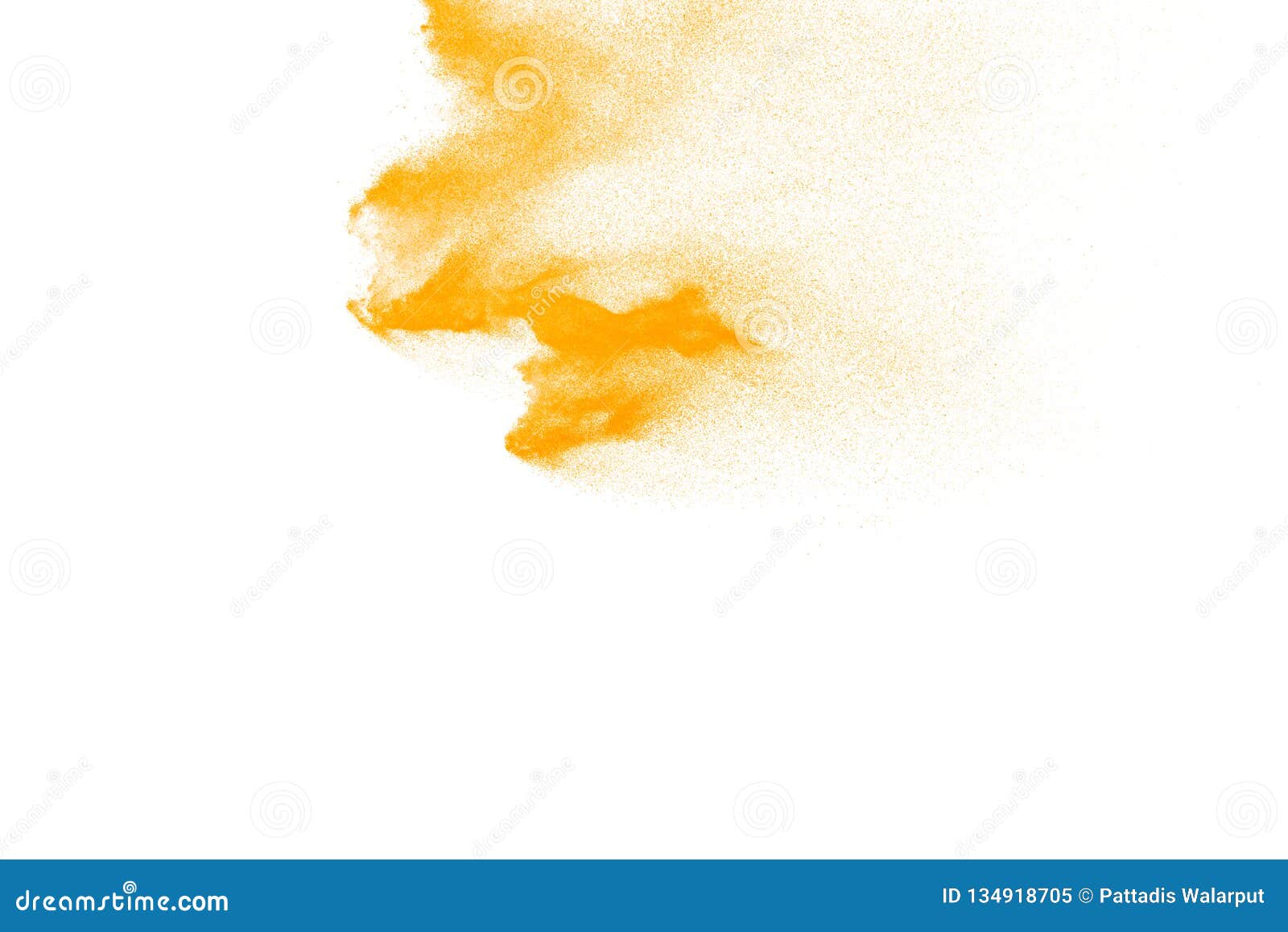 Freeze Motion of Yellow Dust Splash on Background Stock Image - Image ...