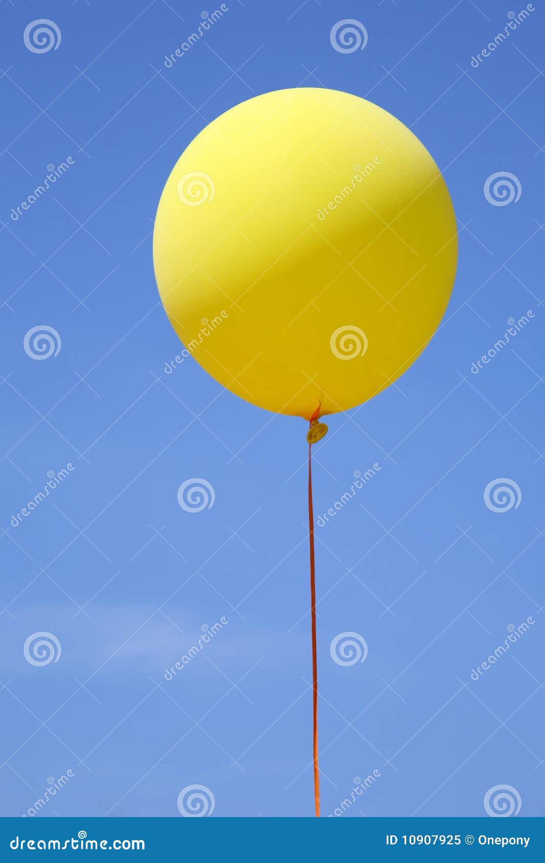 Yellow Party Balloon stock image. Image of vivid, decoration - 10907925