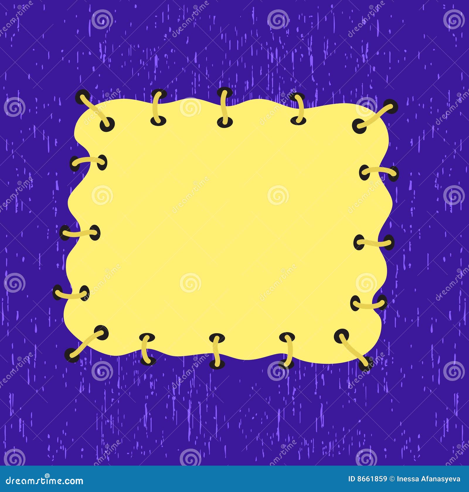 Yellow Patch. Vector Illustration Stock Illustration - Illustration of ...