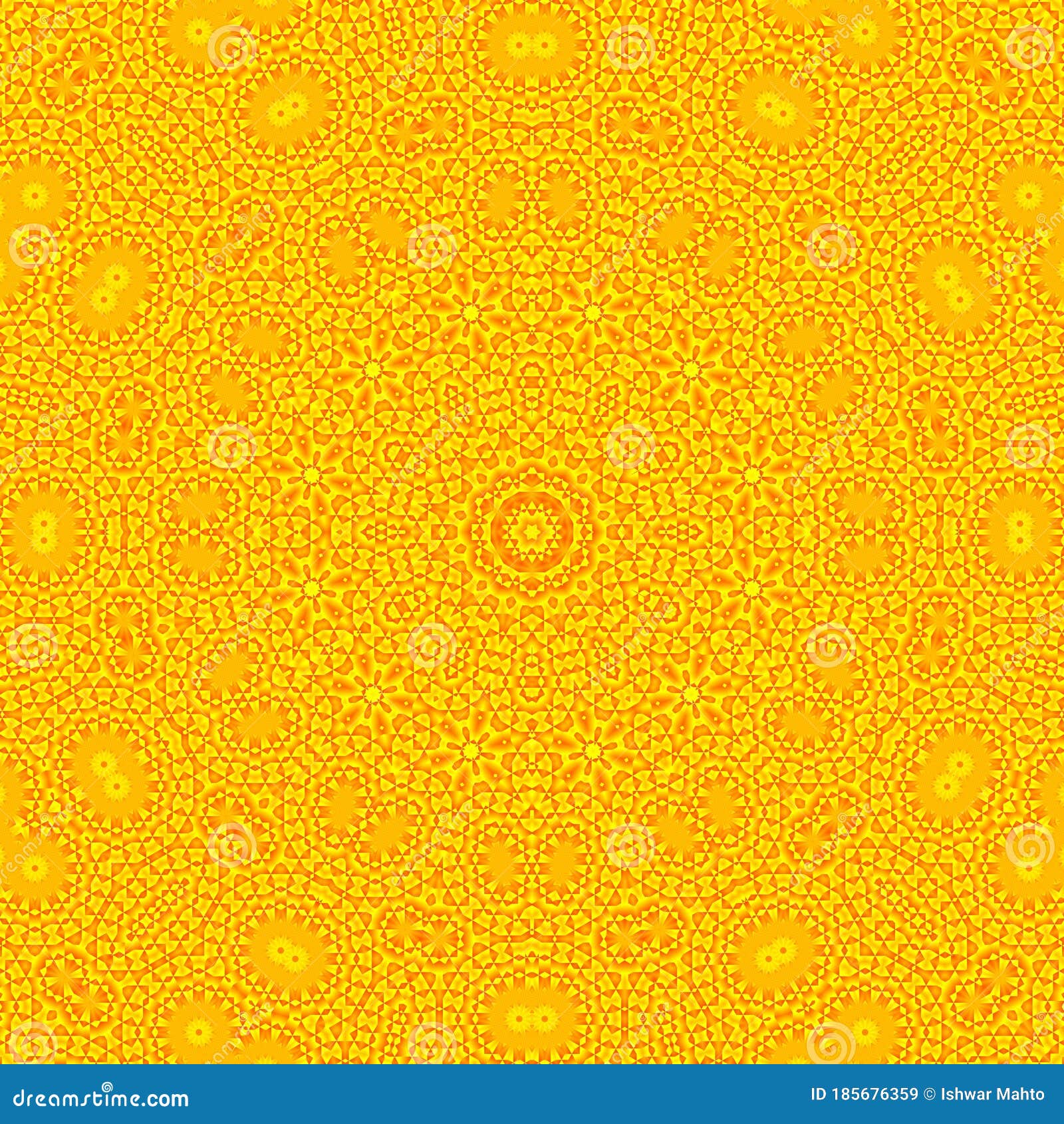 Yellow (pattern) Fabric Design. Stock Illustration - Illustration of ...