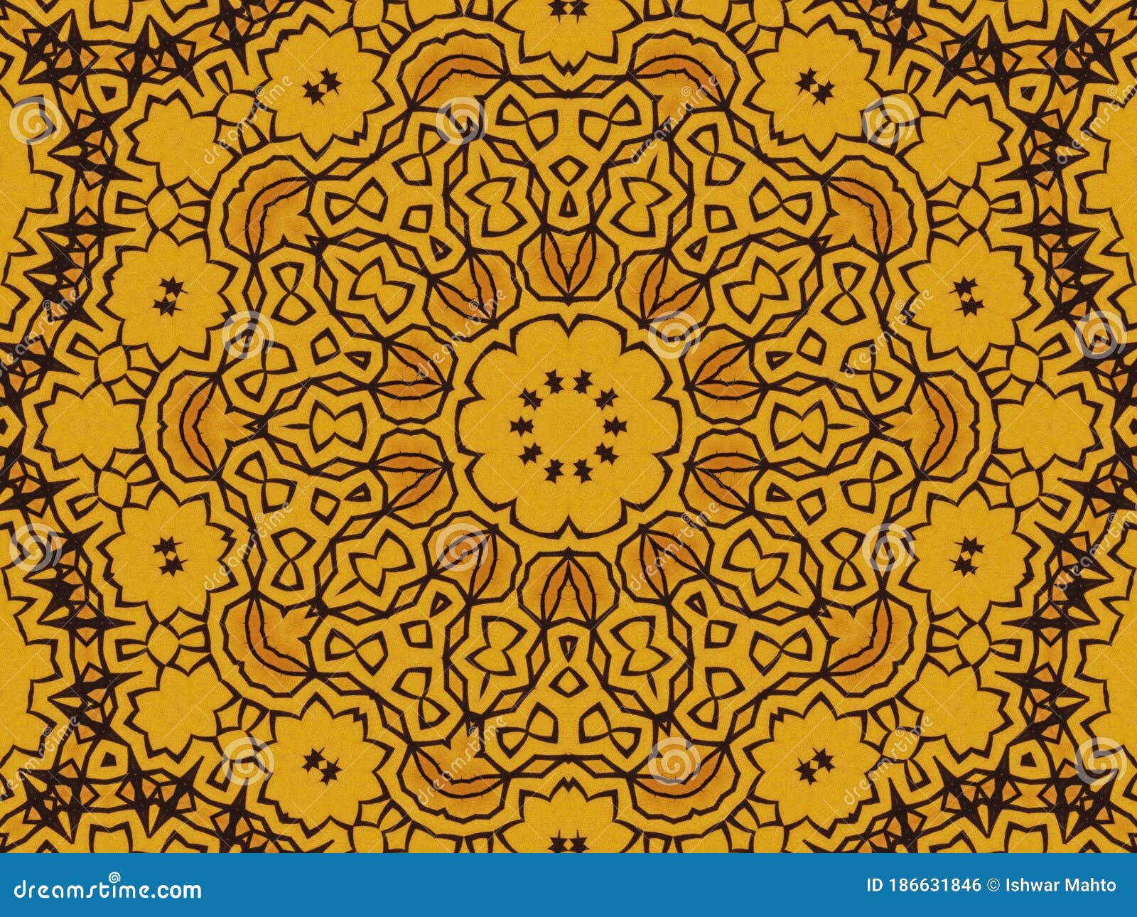 Yellow (pattern) Illustration. Stock Illustration - Illustration of ...