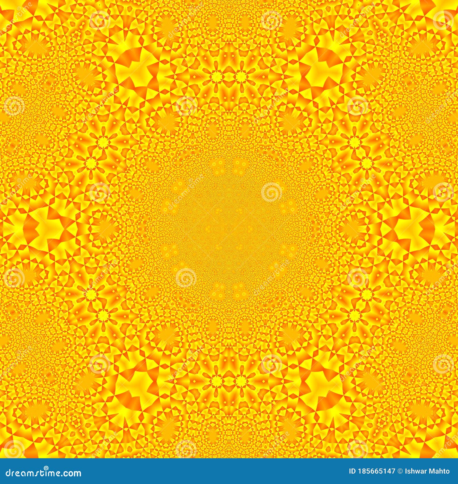 Yellow (pattern) Fabric Design. Stock Illustration - Illustration of ...