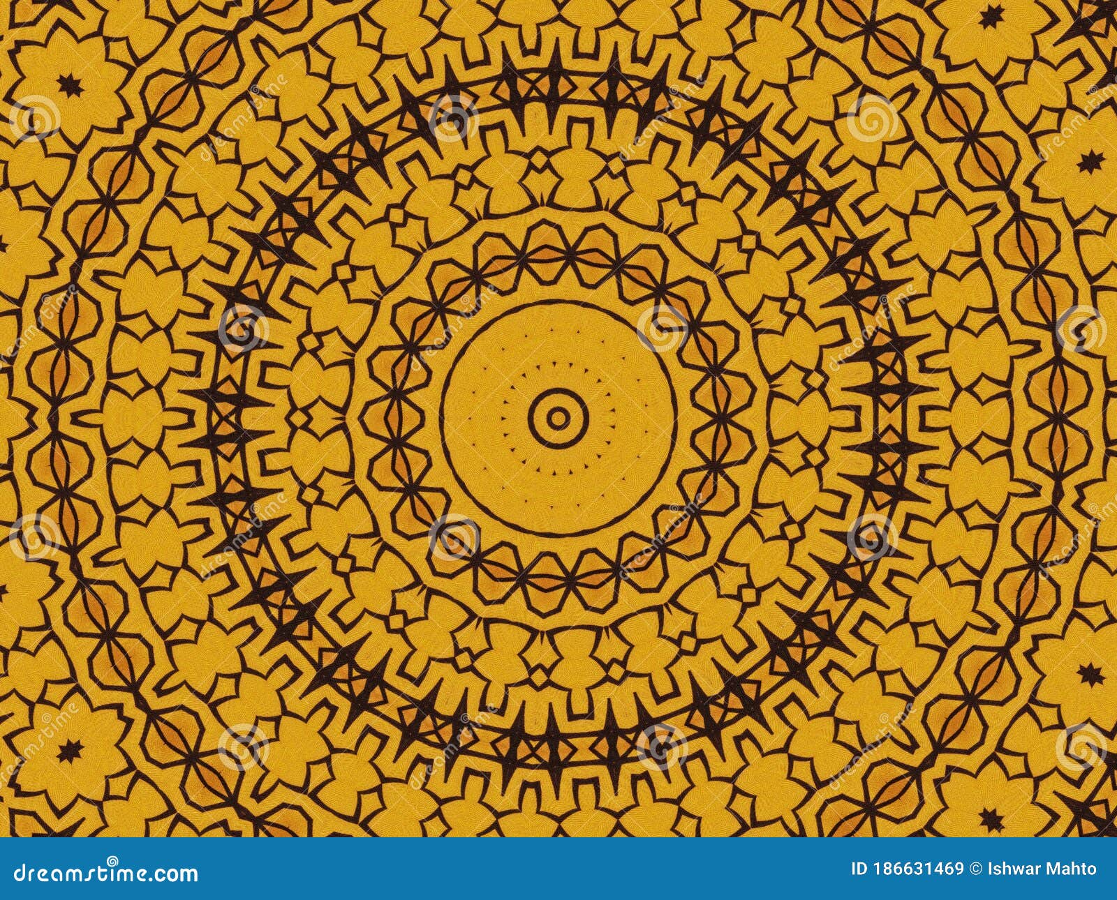 Yellow (pattern) Illustration. Stock Illustration - Illustration of ...