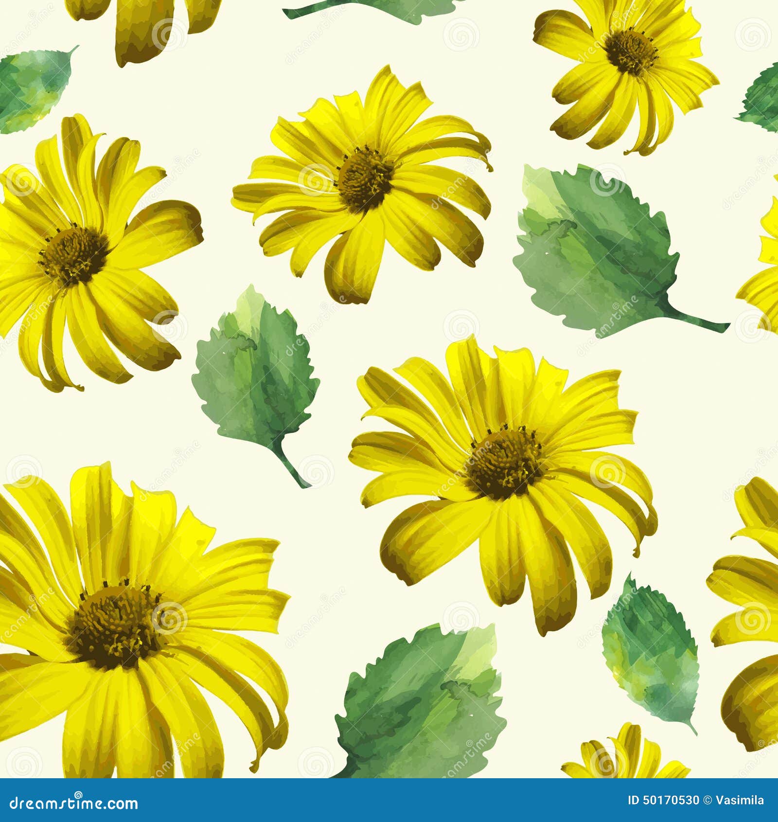 Yellow patterns stock vector. Illustration of blossom - 50170530