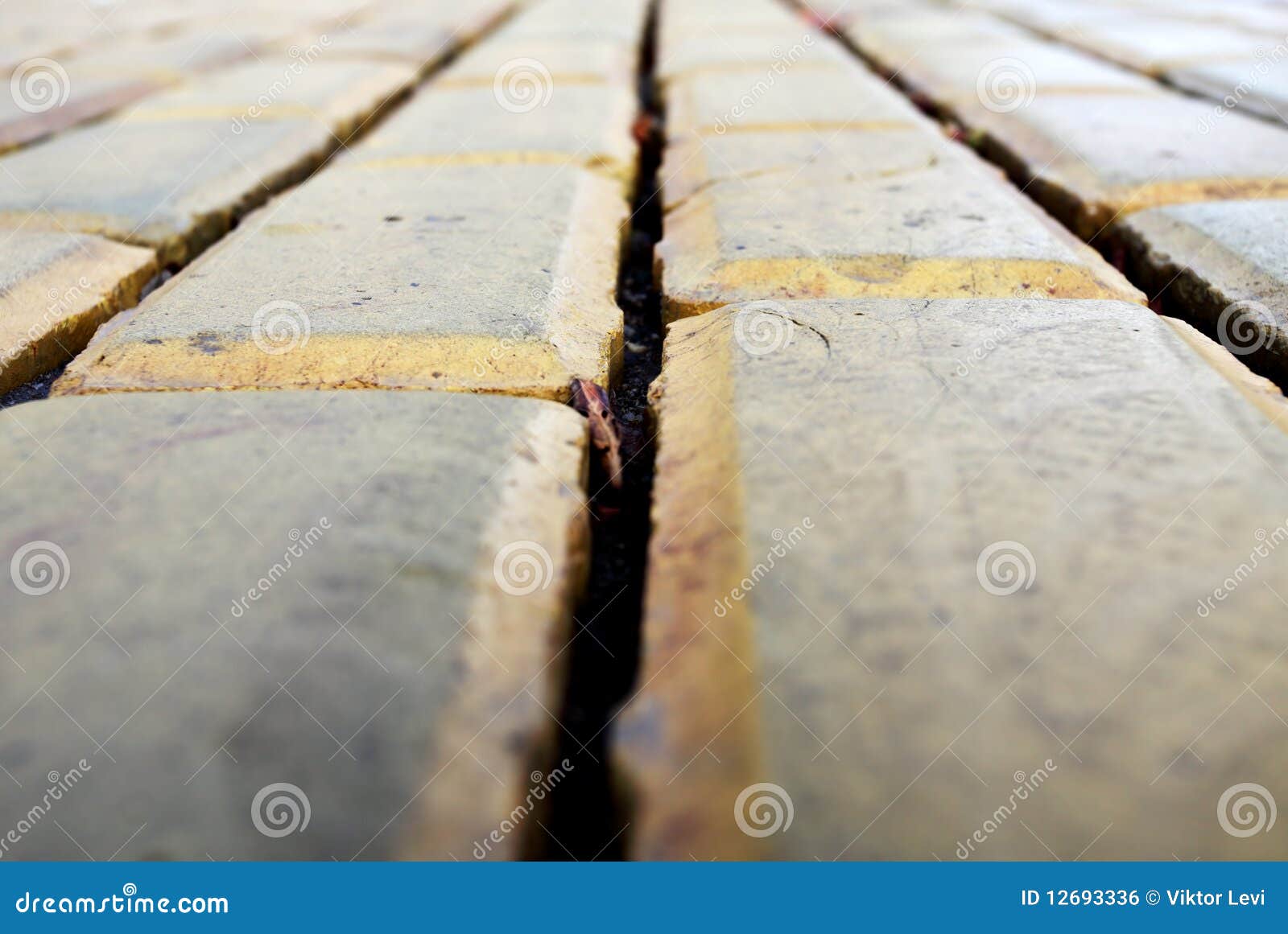 Yellow pavement stock photo. Image of yellow, pointing - 12693336