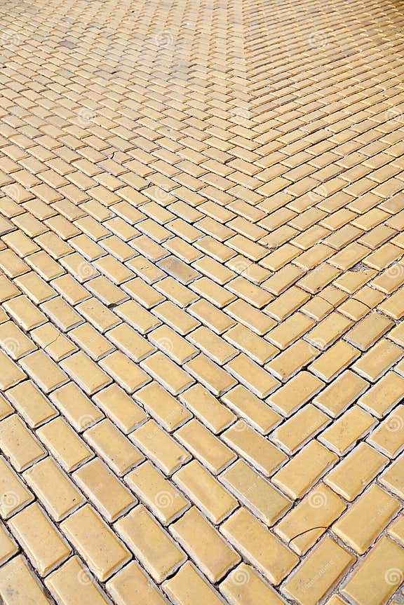 Yellow Pavement Tile in Sofia Stock Image - Image of city, geometrical ...