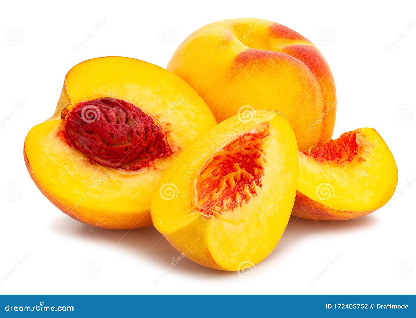 Yellow peach stock photo. Image of clipping, ripe, peaches - 172405752