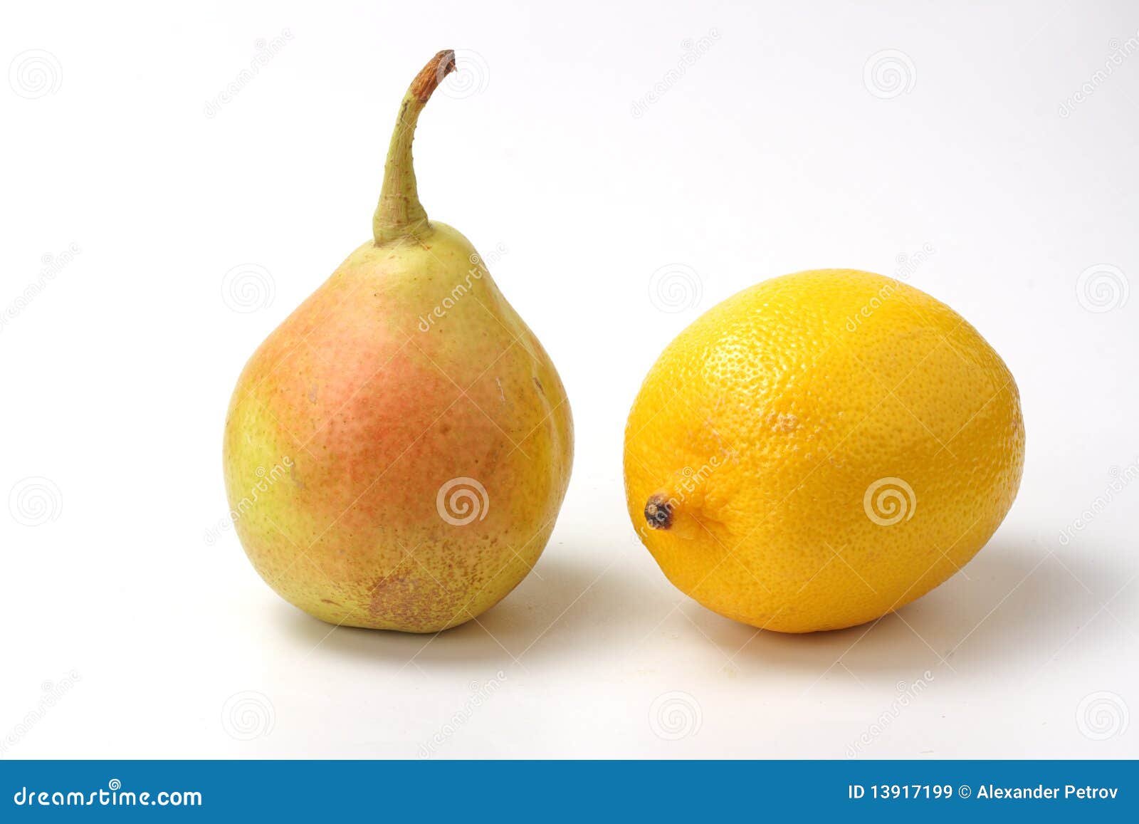 Yellow pear and lemon stock image. Image of healthy, mandarin - 13917199