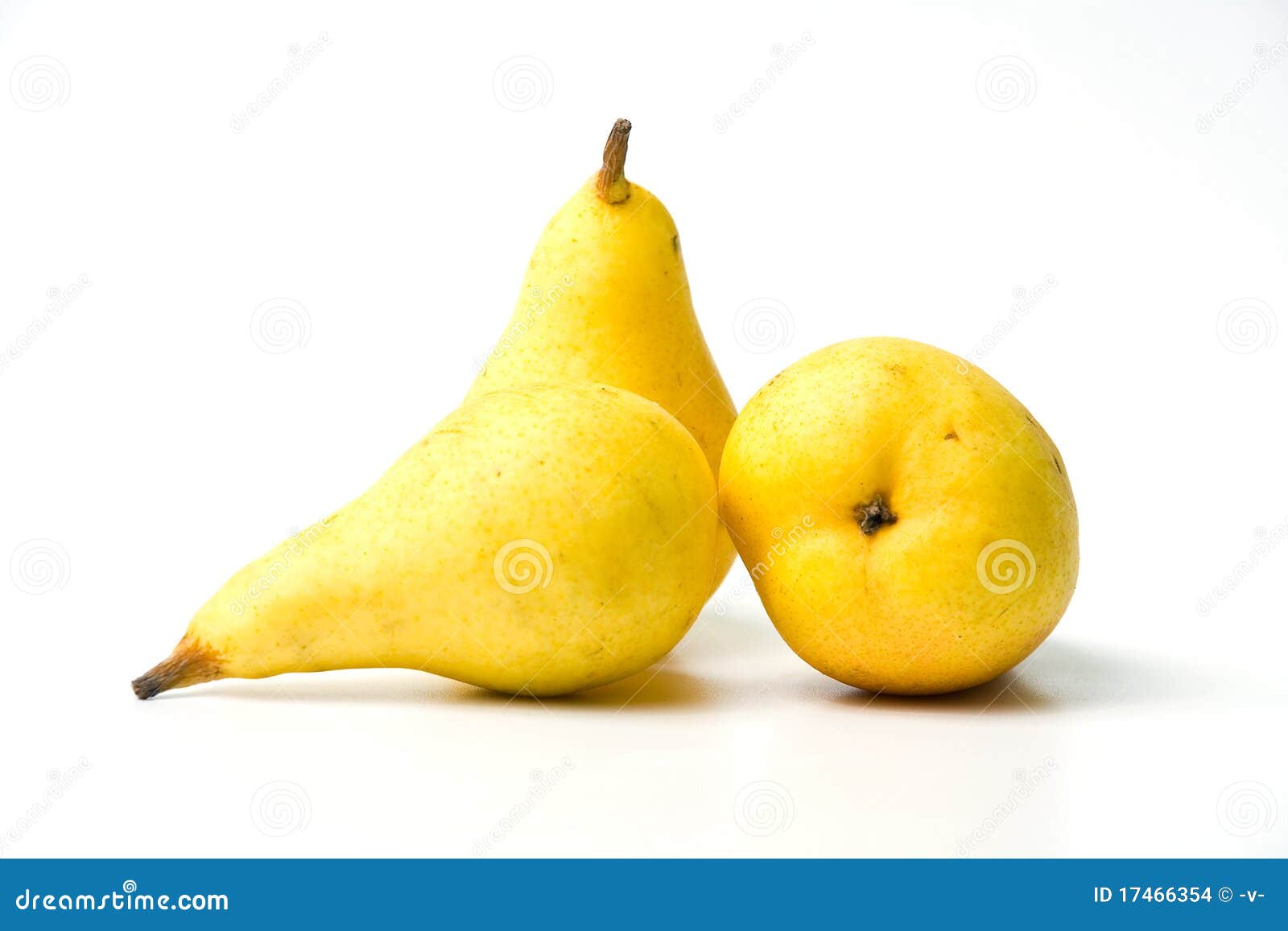 Yellow Pears stock photo. Image of curve, snack, objects - 17466354