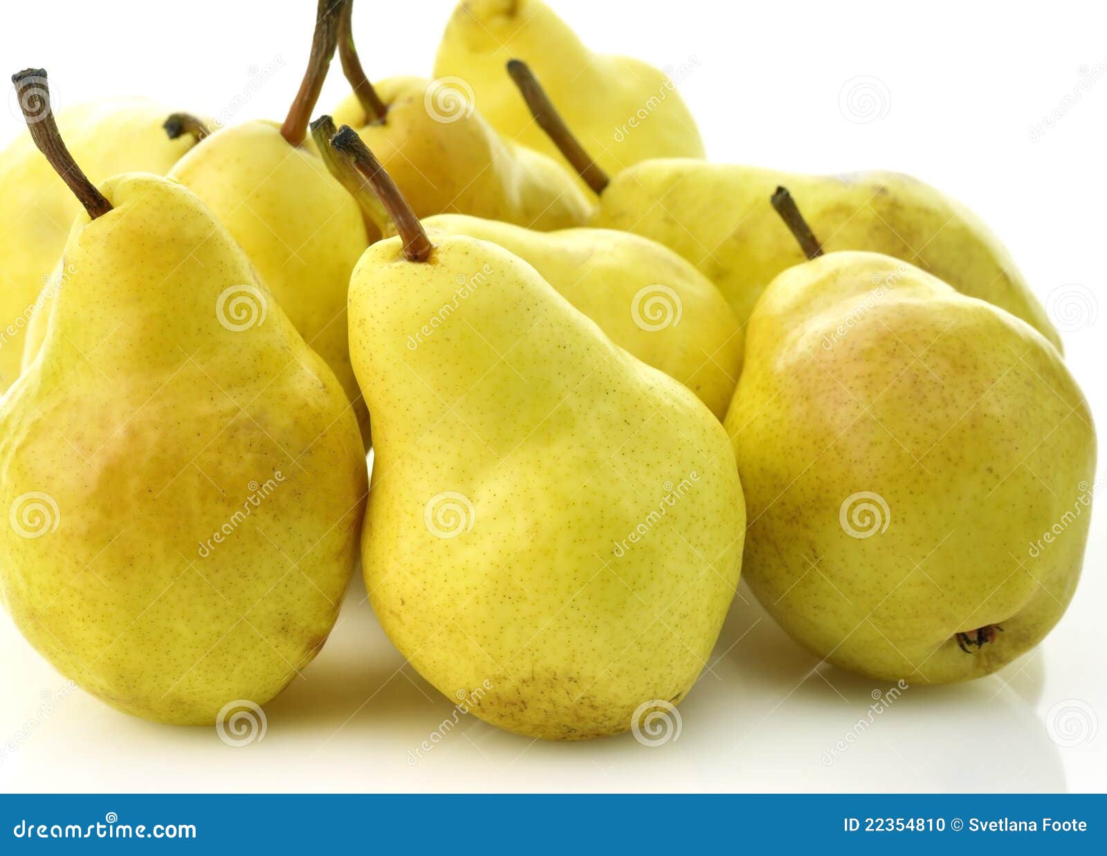 Yellow Pears stock photo. Image of diet, vegetarian, ripe - 22354810