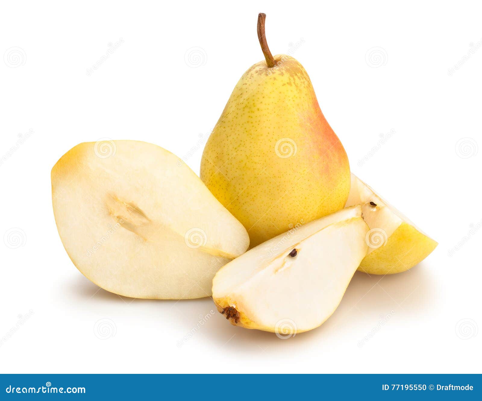 Yellow pears stock photo. Image of stem, fresh, fruit - 77195550