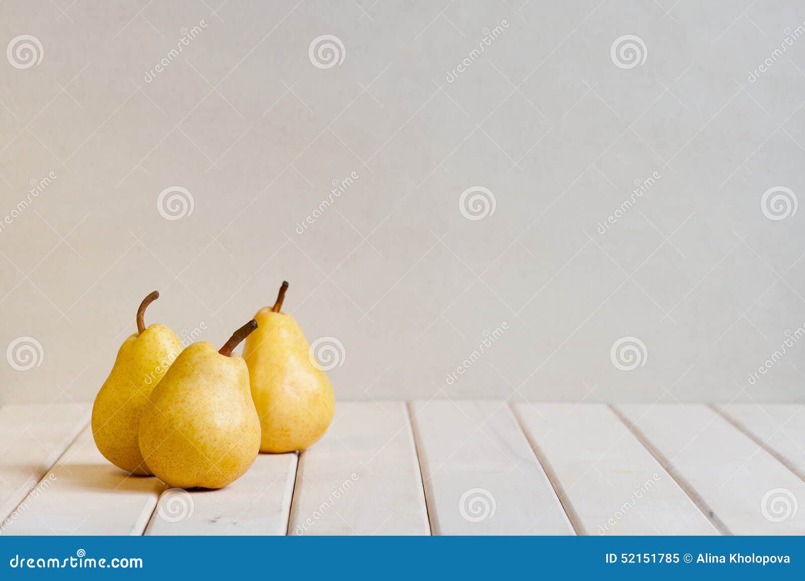 Yellow Pears on the White Table Stock Image - Image of nature, pear ...