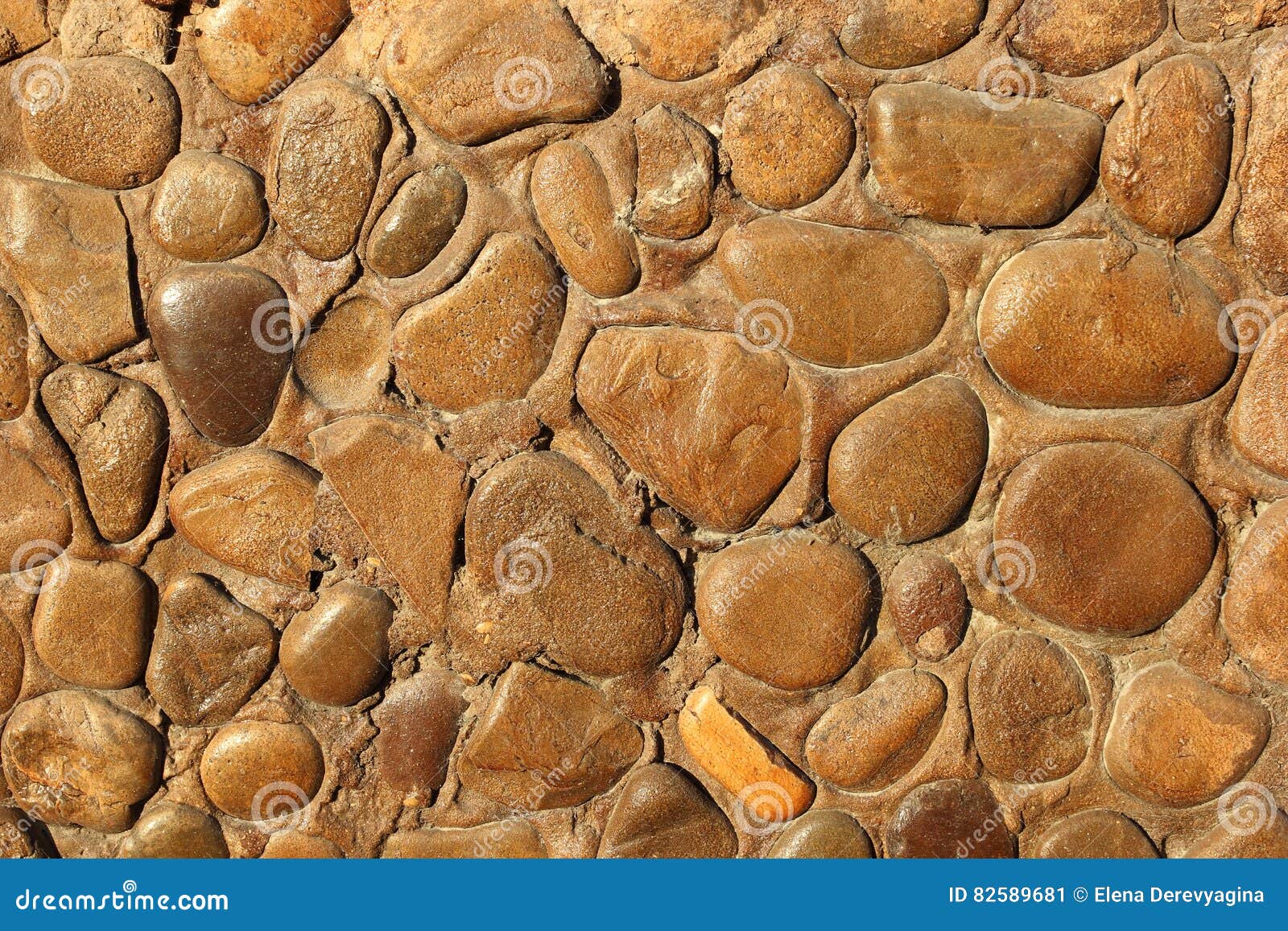 Yellow Pebble Stones on a Wall Texture Background Stock Image - Image ...