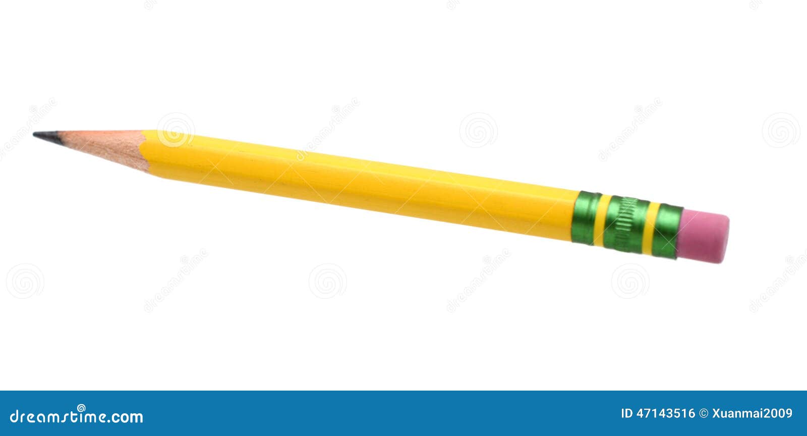 Yellow pencil stock photo. Image of white, simple, work - 47143516