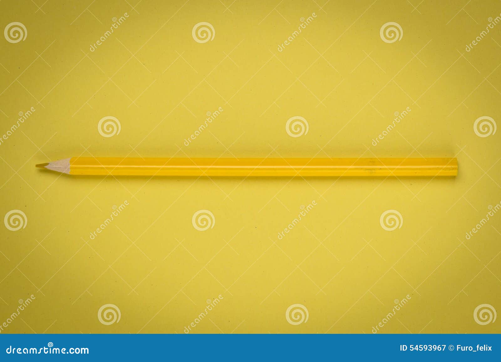 Yellow Pencil on Yellow Paper Stock Image - Image of colored, group ...