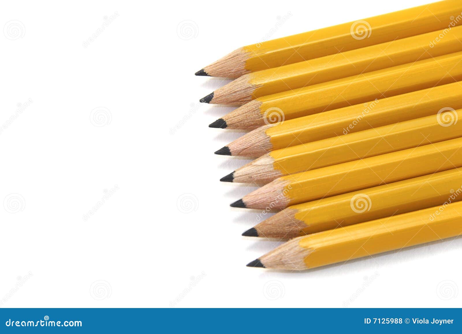 Yellow Pencils stock photo. Image of supplies, write, horizontal - 7125988
