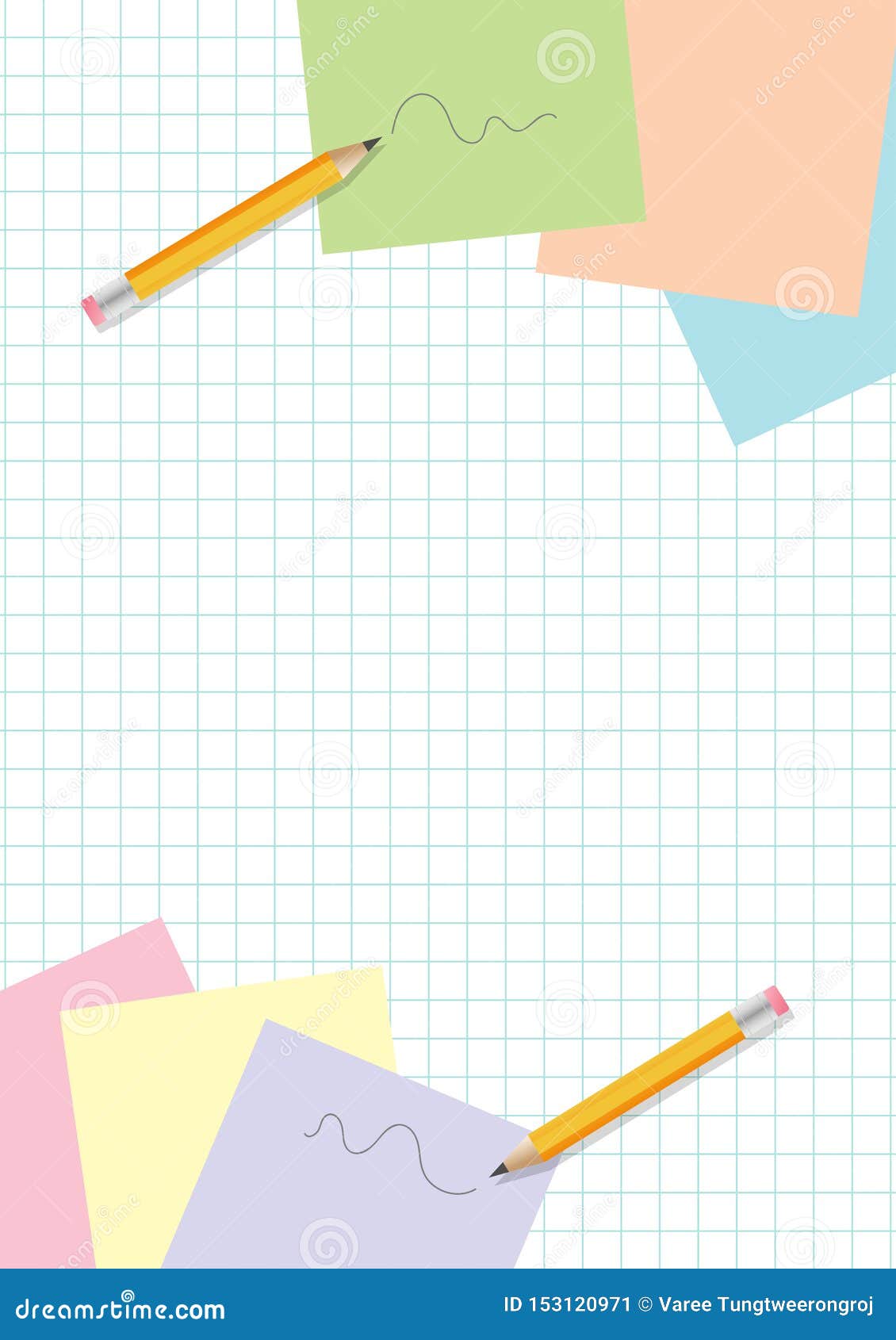 Yes No Post-It Papers Mean Answers Affirmative Or Negative Royalty-Free ...