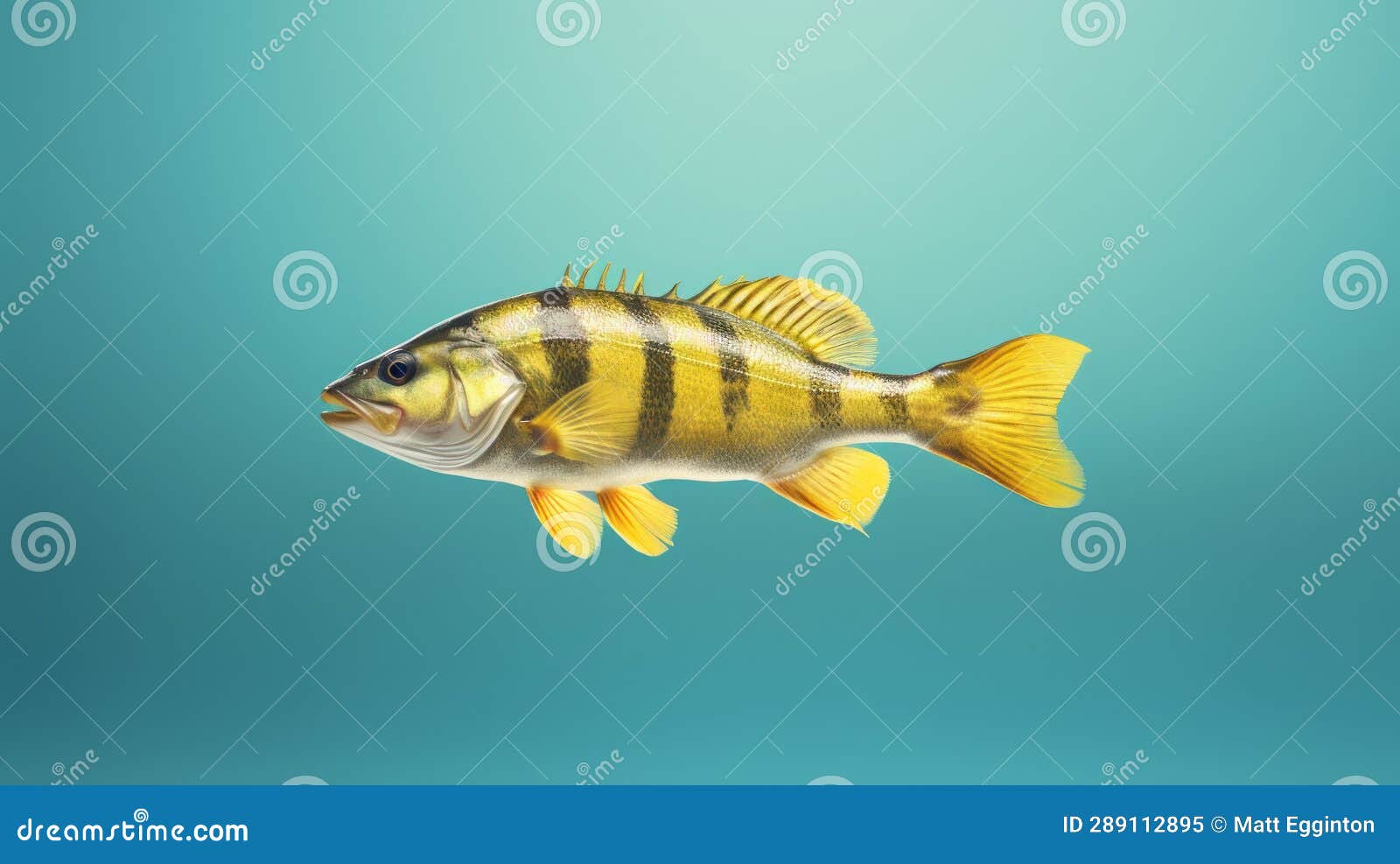 Yellow Perch Fish Vector Illustration Transparent Background Royalty ...