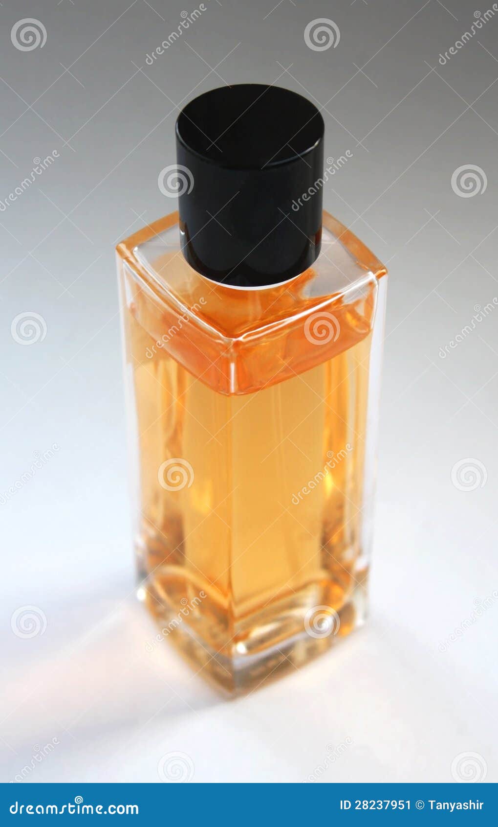 Yellow perfume bottle stock image. Image of cologne, feminine - 28237951