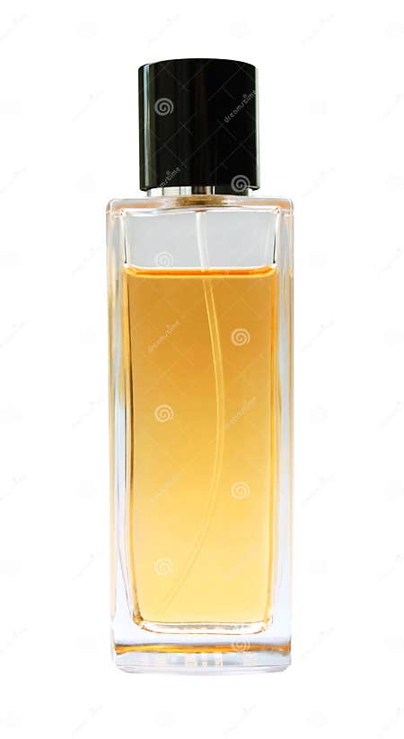 Yellow perfume bottle stock image. Image of flavor, perfume - 33215223