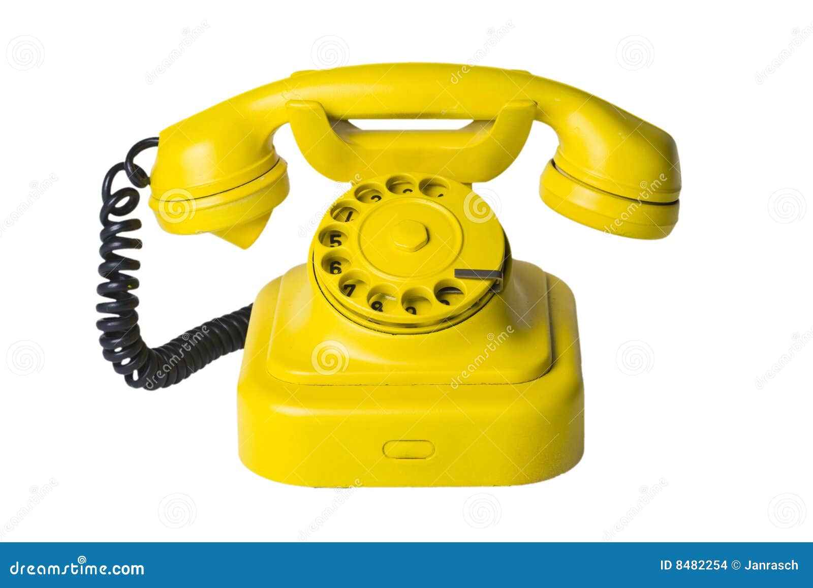 Yellow Phone (path Included) Stock Photo - Image of hotline, office ...