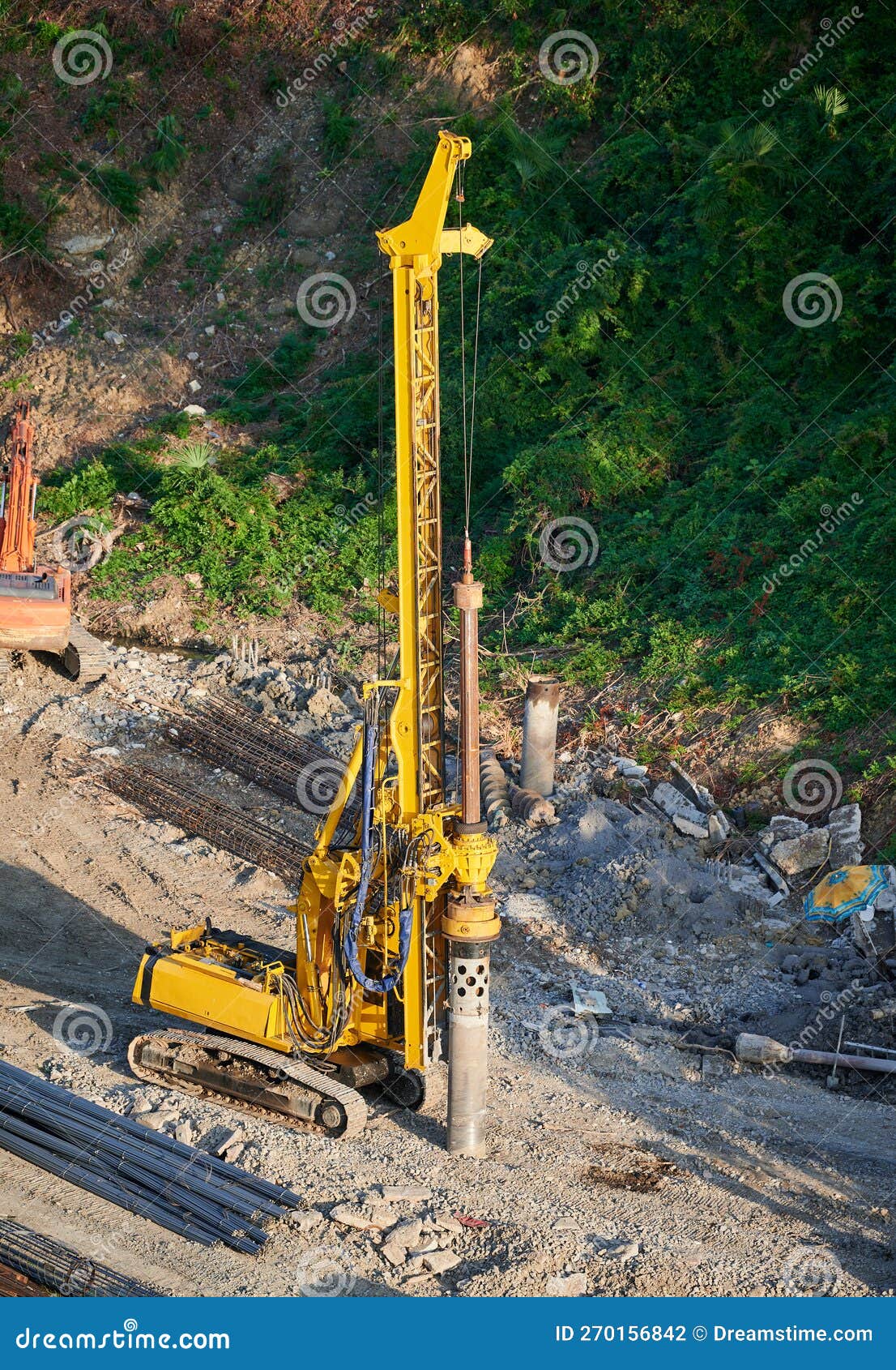 Construction machinery stock photo. Image of machine - 270156842