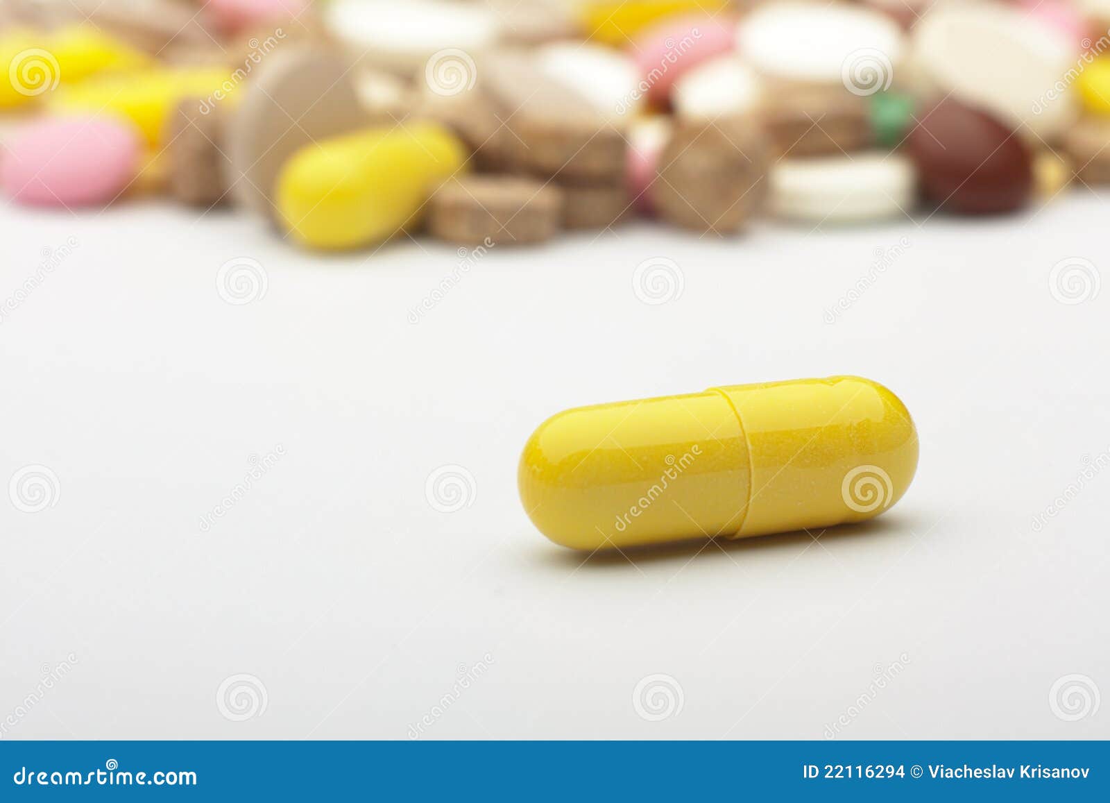 Yellow pill stock photo. Image of nutritional, prescription - 22116294