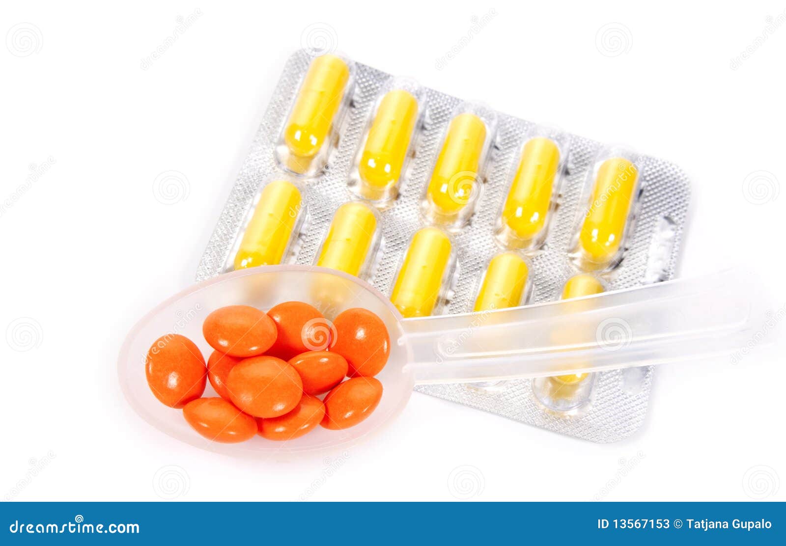 Yellow pills. stock image. Image of prescription, drugs - 13567153