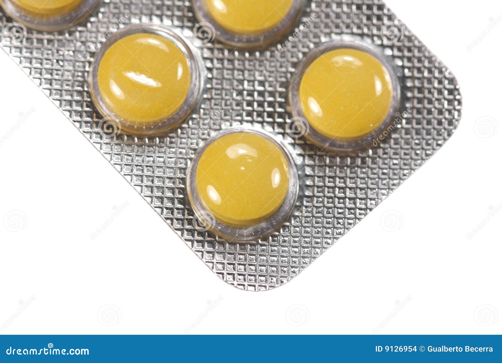 Yellow Pills stock photo. Image of medication, package - 9126954