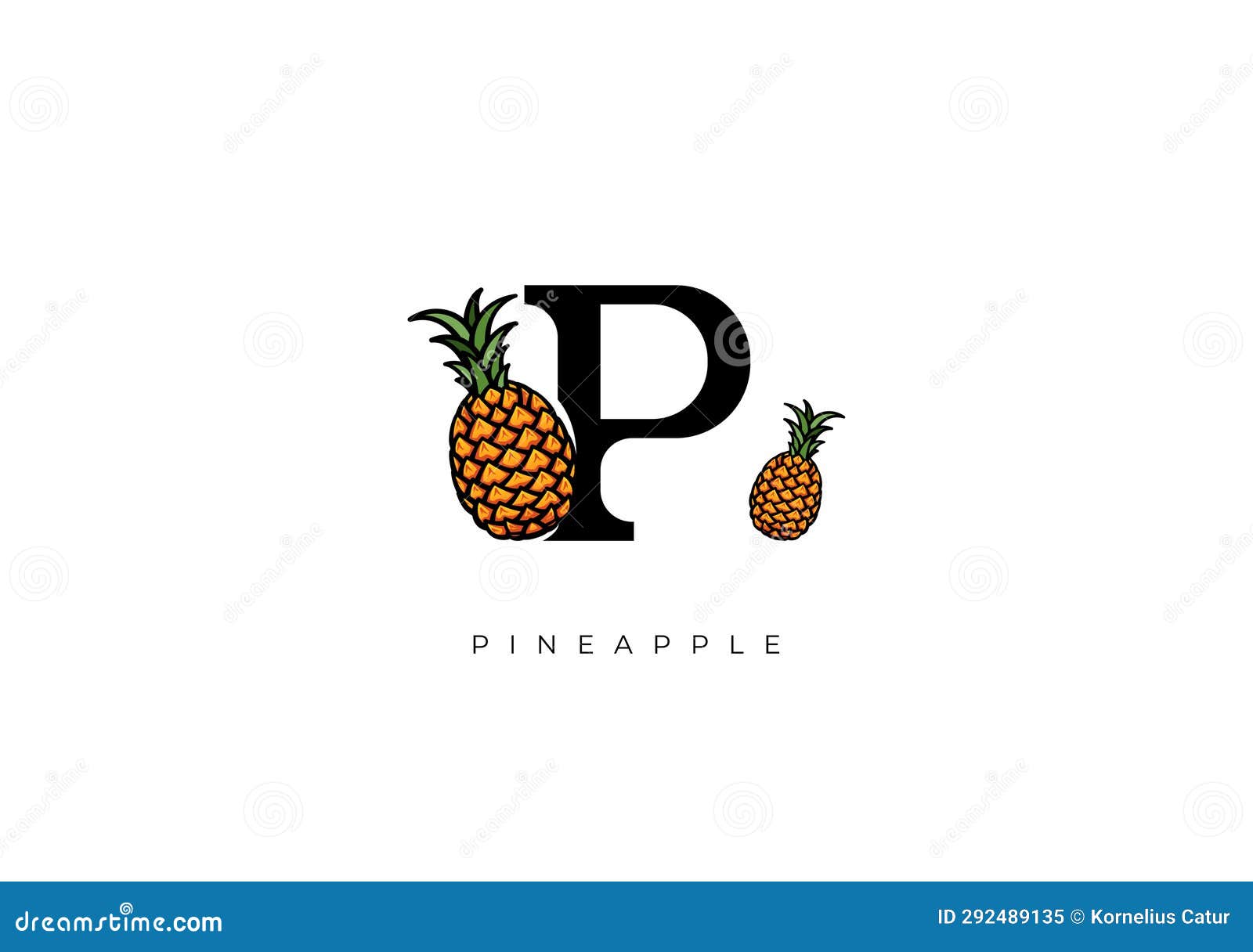 Yellow PINEAPPLE FRUIT Vector, Great Combination of Pineapple Fruit ...