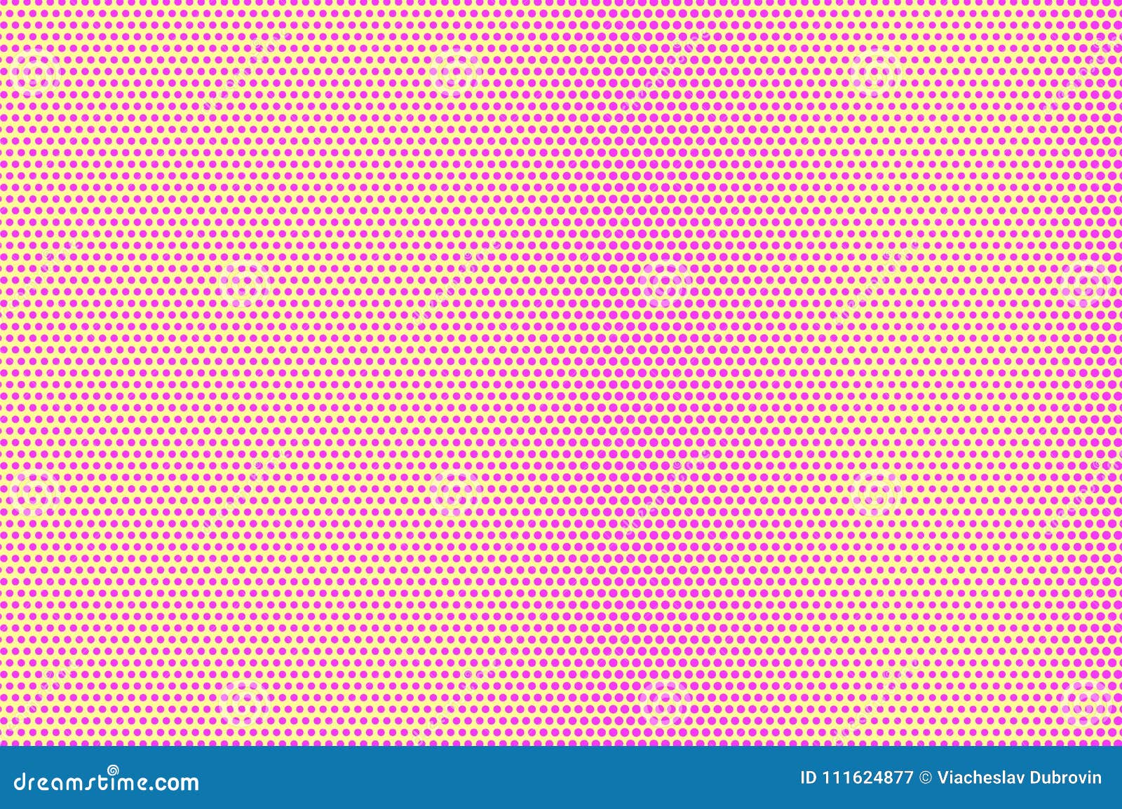 Yellow Pink Dotted Halftone. Smooth Regular Dotted Gradient. Half Tone ...